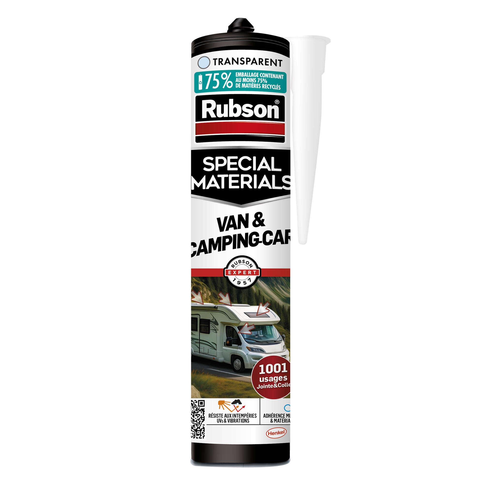 Mastic d'étanchéité Van & camping car RUBSON transparent, 280 ml ...