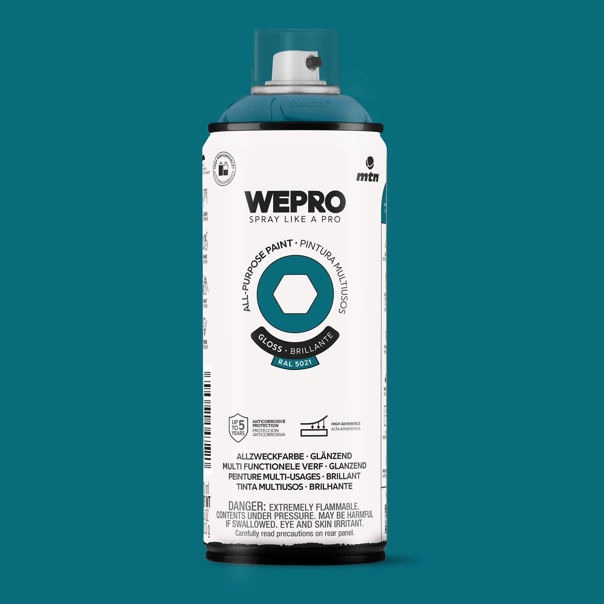 Spray WEPRO MTN ral-5021 400ml azul atlantis | Leroy Merlin