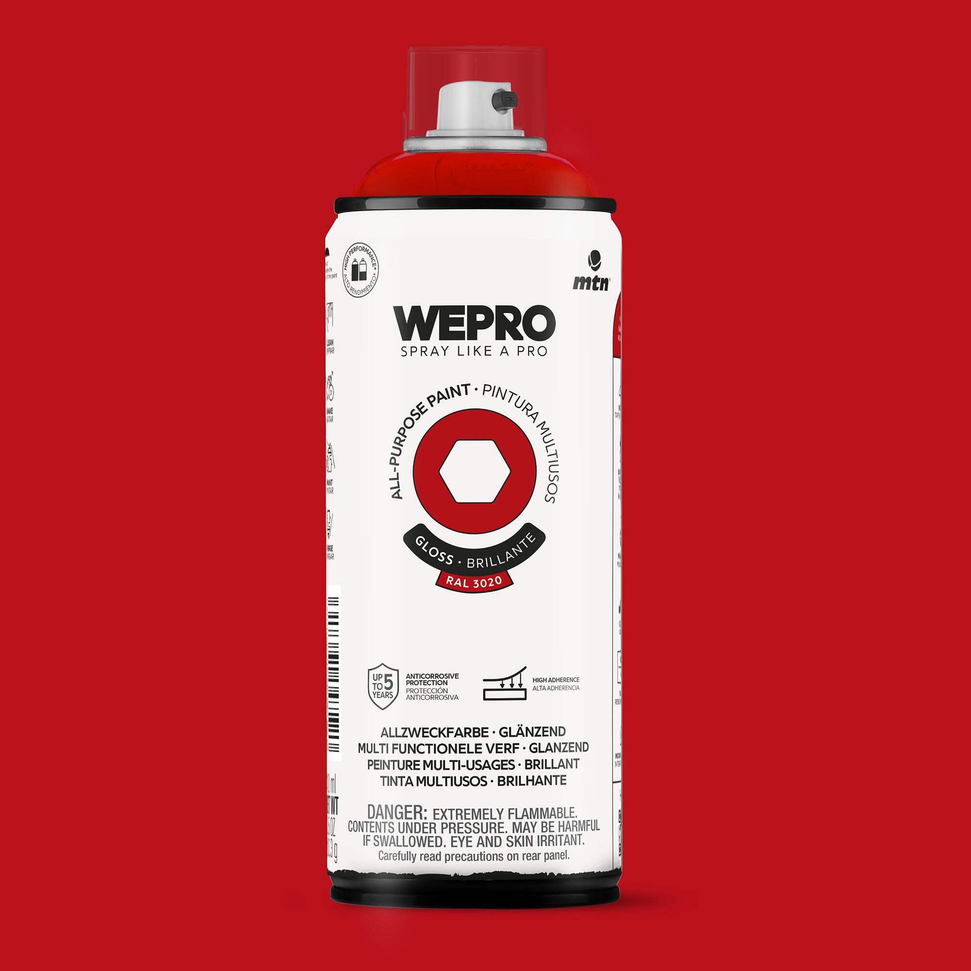 Spray WEPRO MTN ral-3020 400ml rojo scarlet | Leroy Merlin