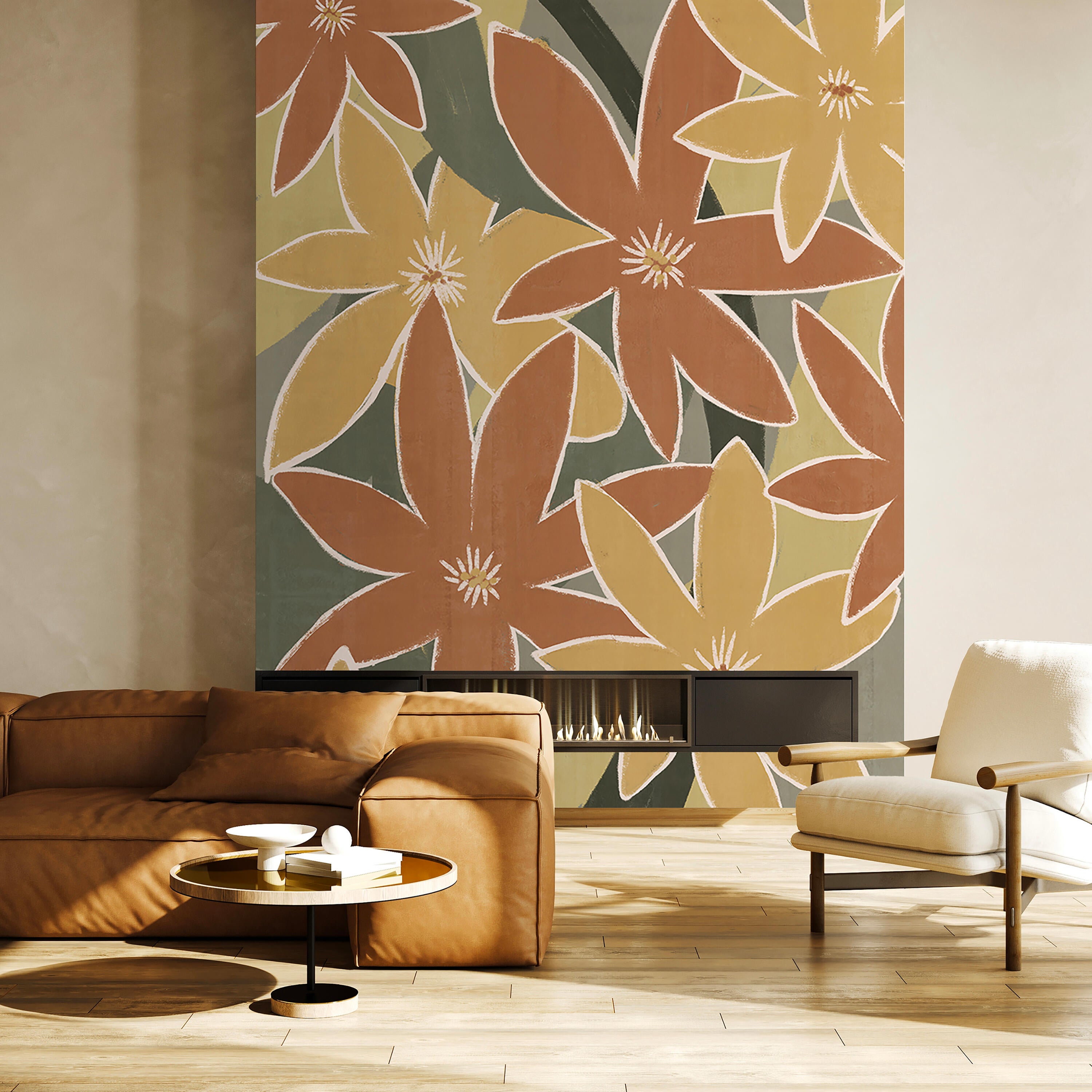 Papier peint panoramique intissé Dada art Elsa 190x250 cm | Leroy Merlin