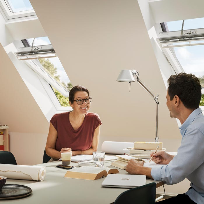 VELUX 55 x 78 Confort solaire WhiteFinish bois blanc GGL CK02 | Leroy ...