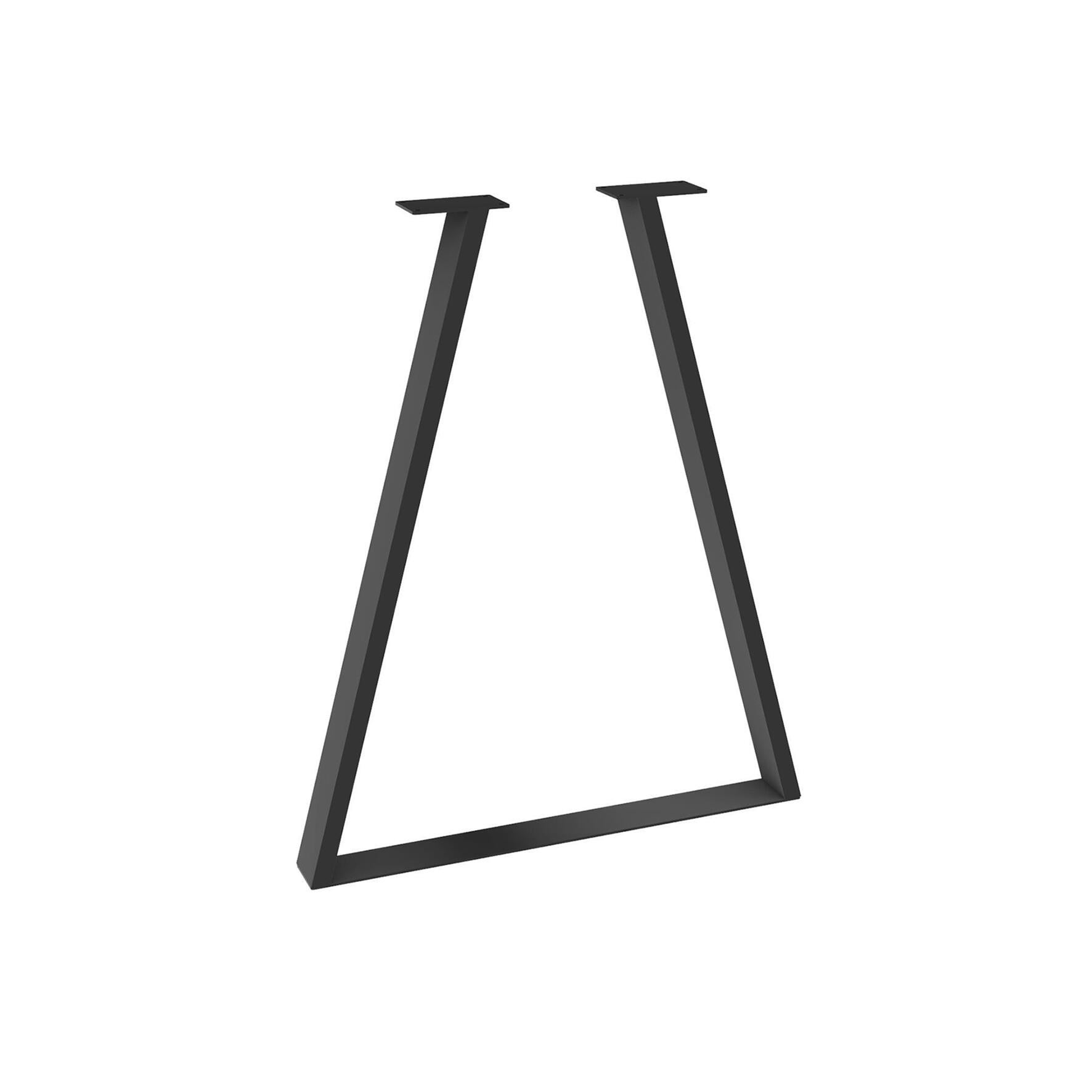 Pack de 2 patas en forma de trapecio 60x71cm color negro | Leroy Merlin
