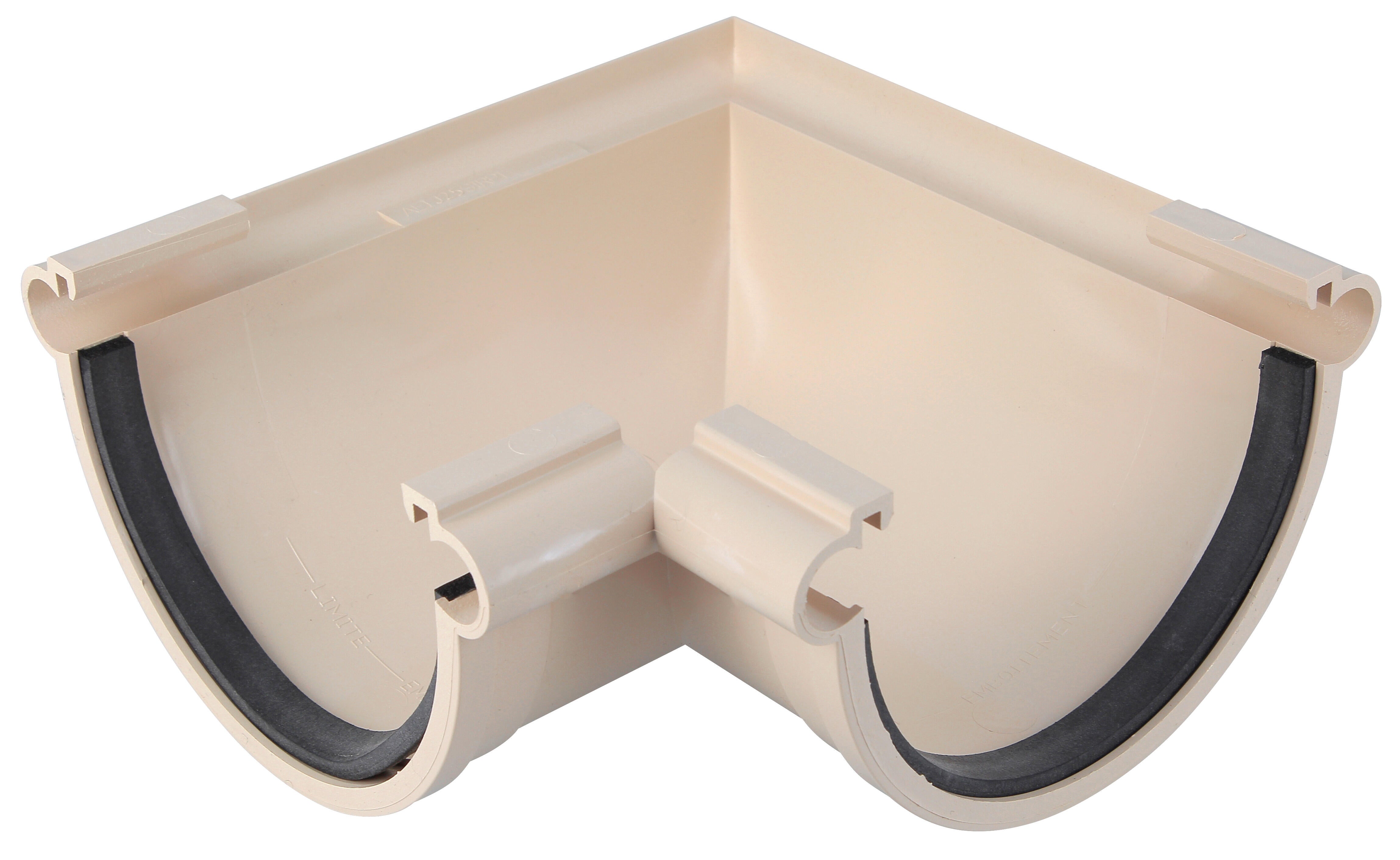 Angle mixte à joint pvc sable GIRPI, Dév.25 cm | Leroy Merlin