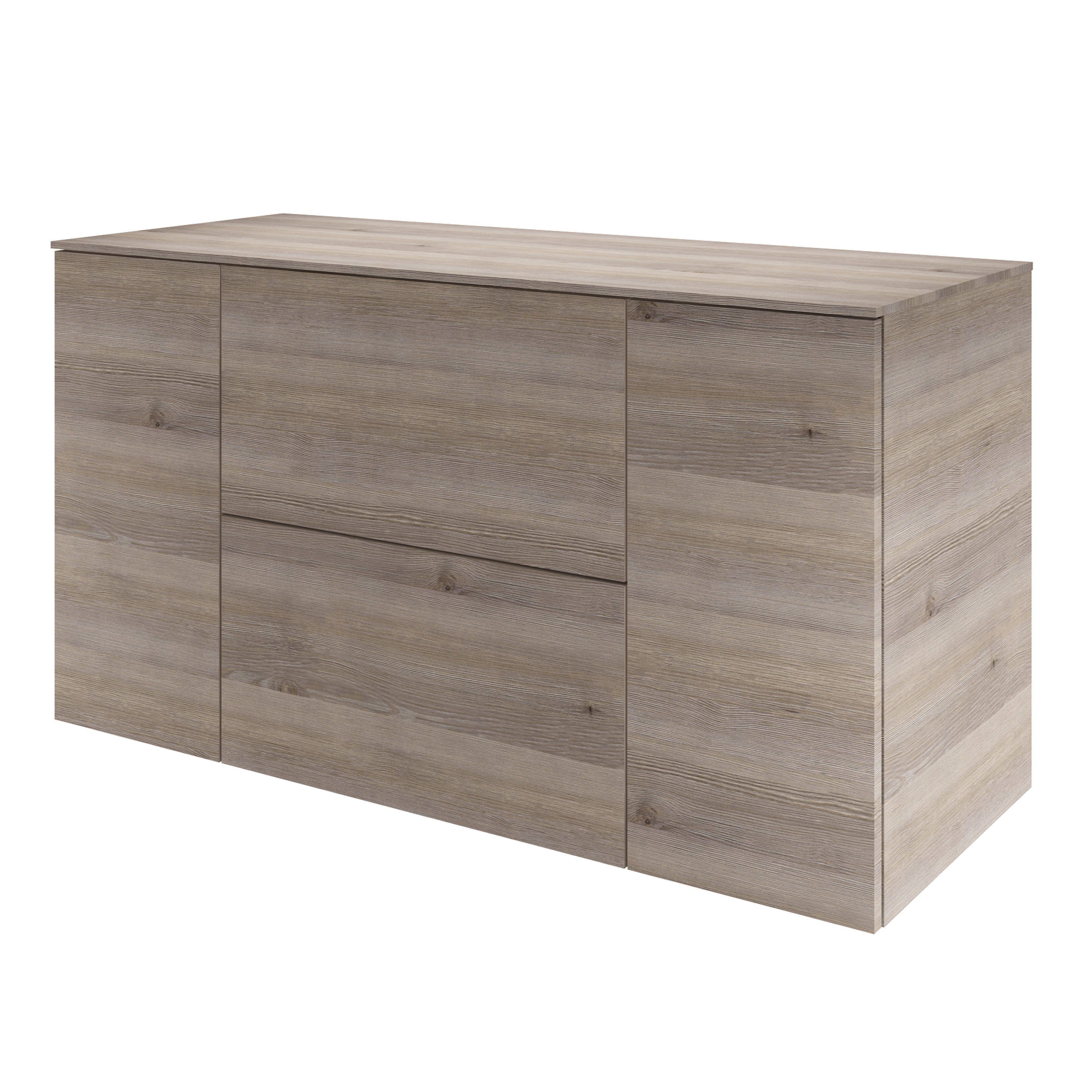 Mueble de baño Neo imitación roble grisáceo 120 x 48 cm | Leroy Merlin