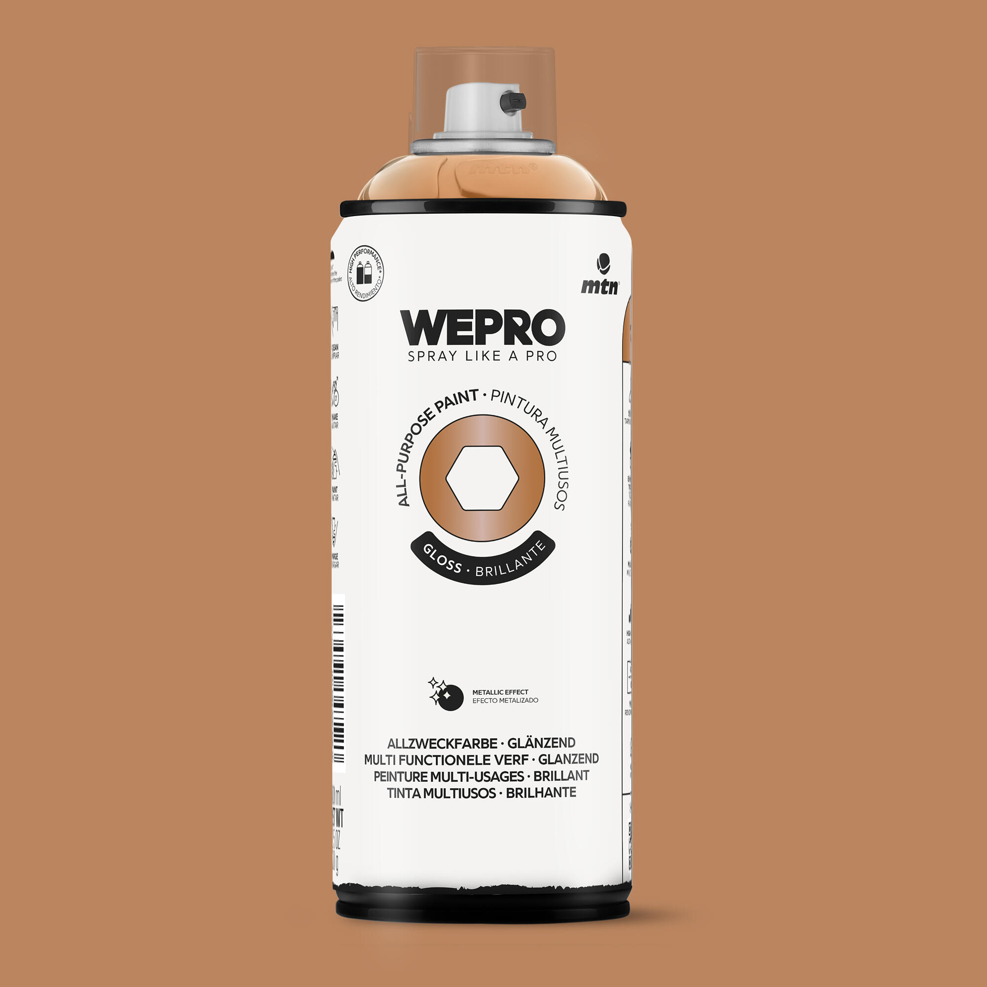 Spray WEPRO MTN 400ml cobre brillante | Leroy Merlin