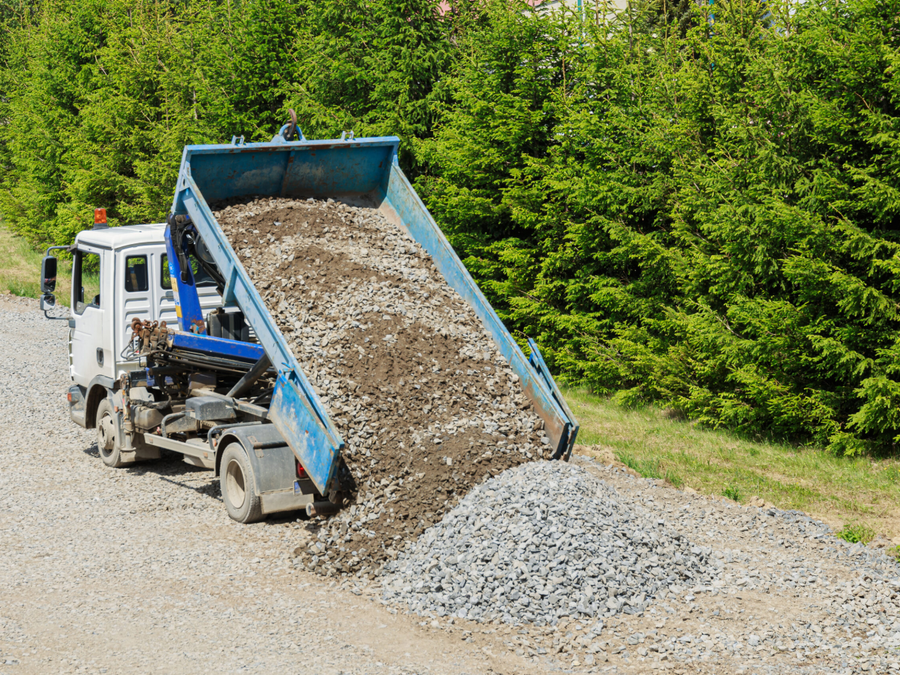 Livraison en vrac (minium 10 tonnes) : gravier, grave, tout-venant et ...