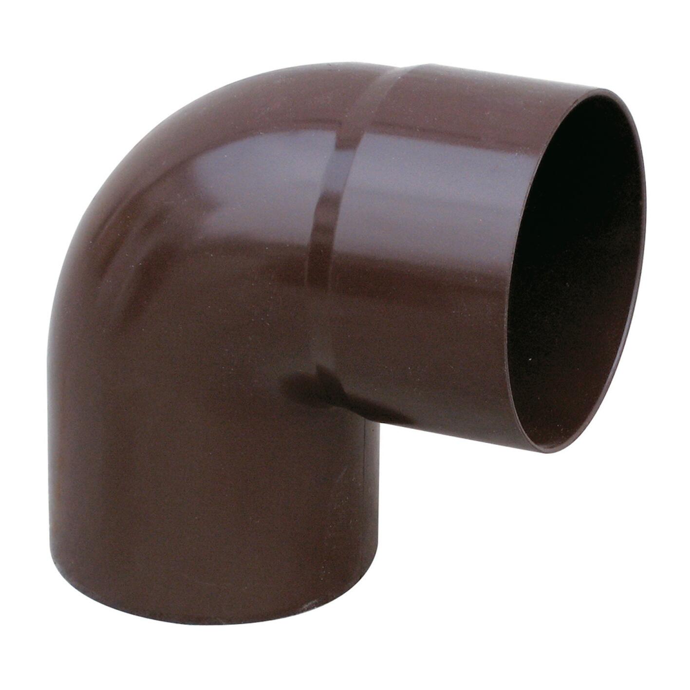Curva per pluviale 90 ° in pvc marrone Ø 80 mm | Leroy Merlin