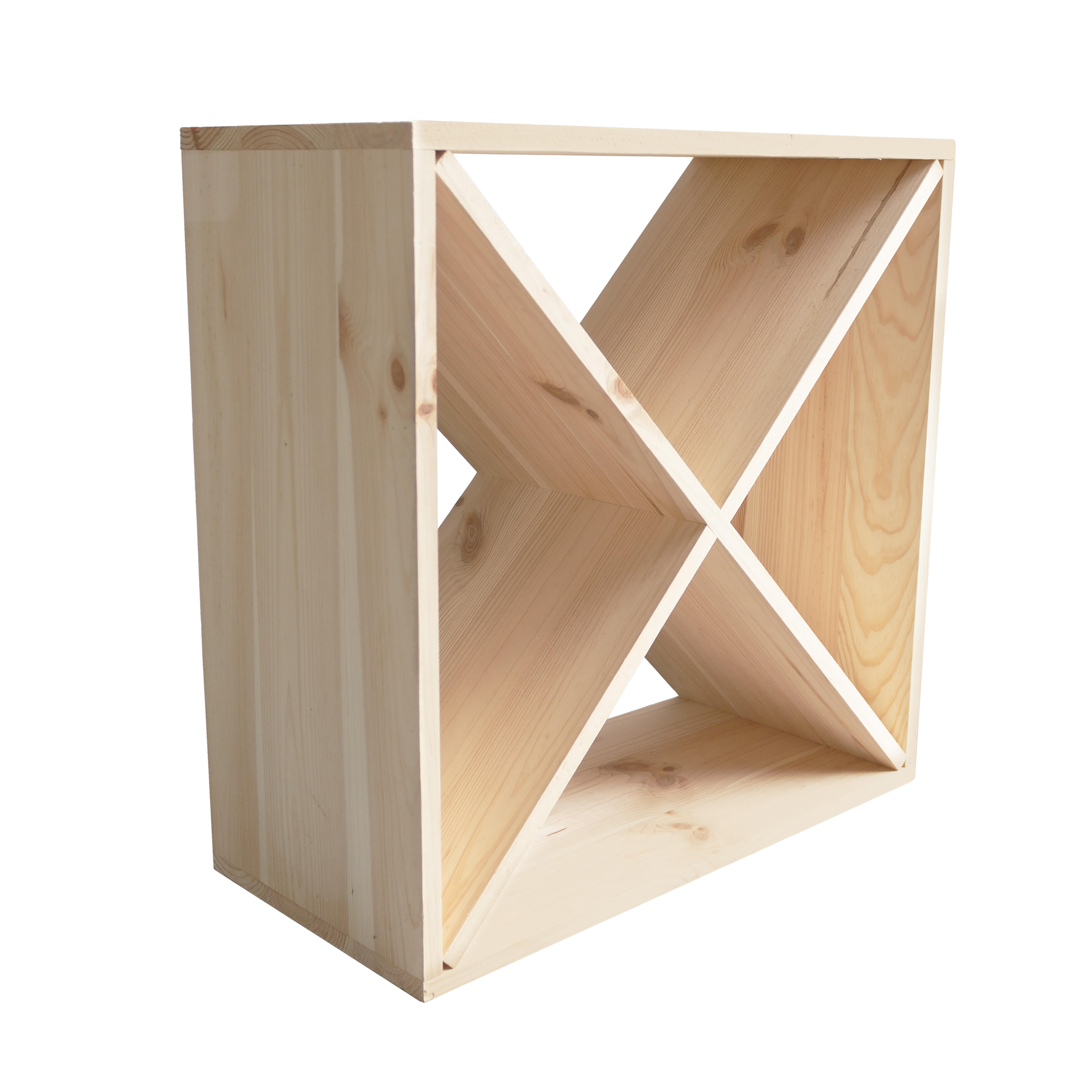 Range bouteille croix BOUTIK pin massif 32 bouteilles | Leroy Merlin