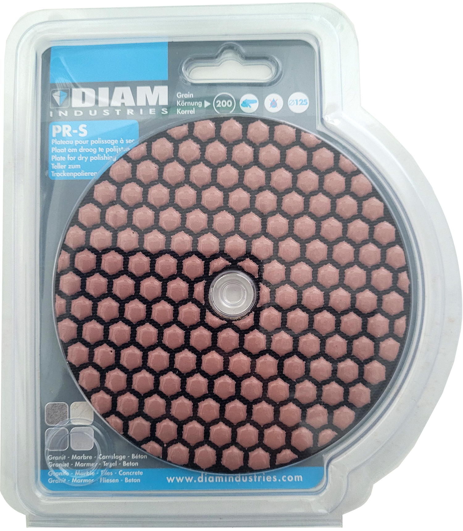 Plateau de polissage à sec grain 200 - PR-S 125 DIAM INDUSTRIES | Bricoman