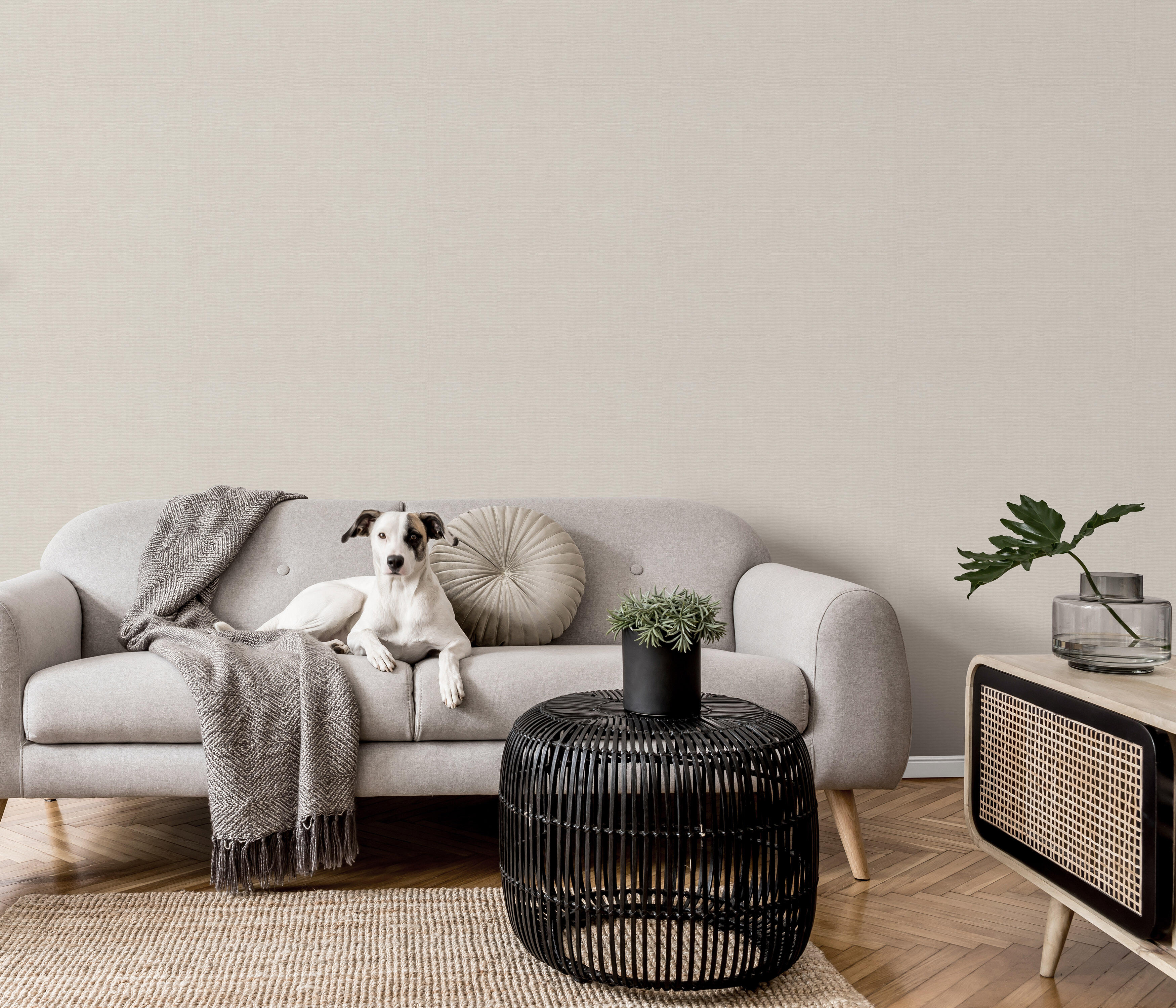 Papier peint intissé, Elysium, Dynamic flow, crème | Leroy Merlin