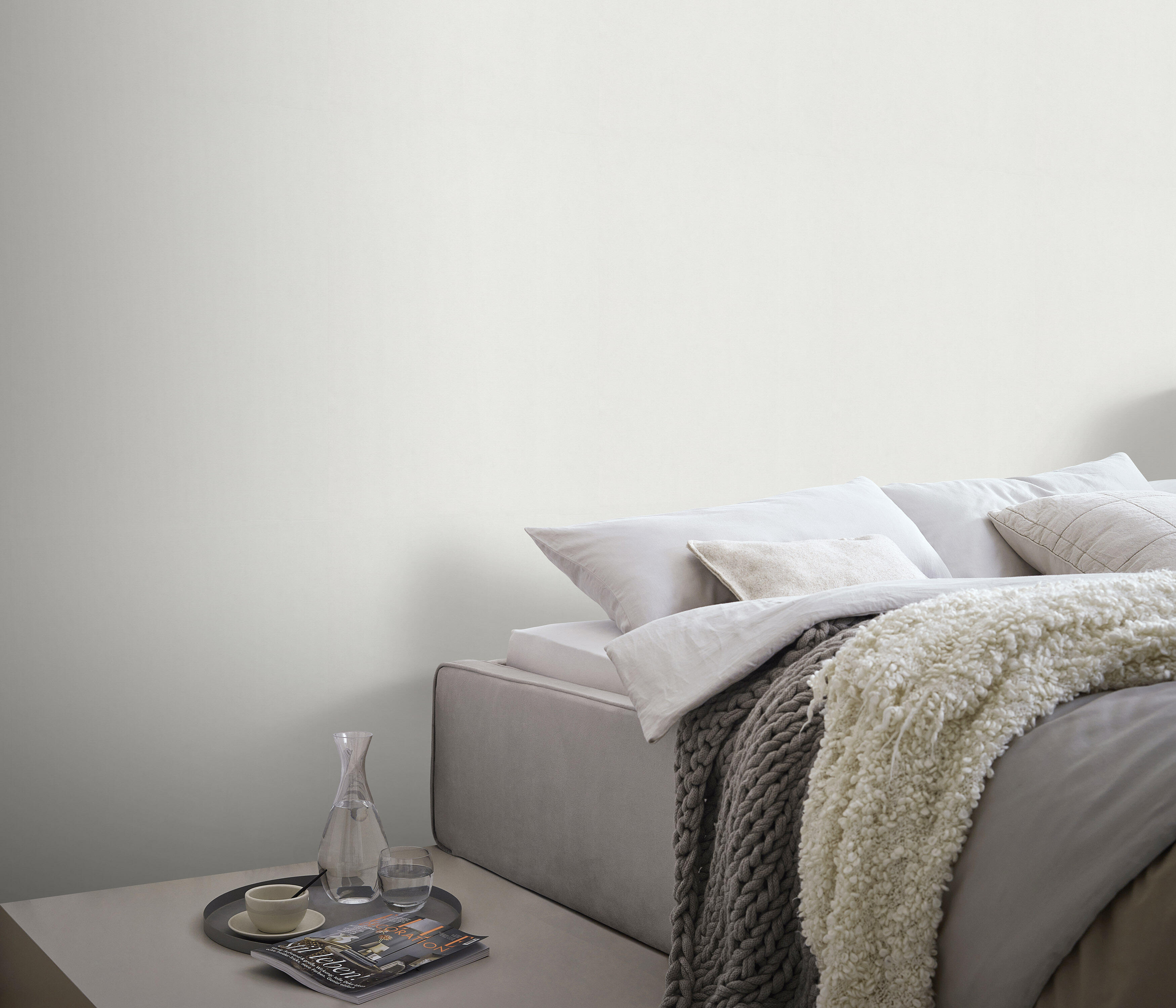 Papier peint intissé, Elysium, Dynamic flow, blanc | Leroy Merlin