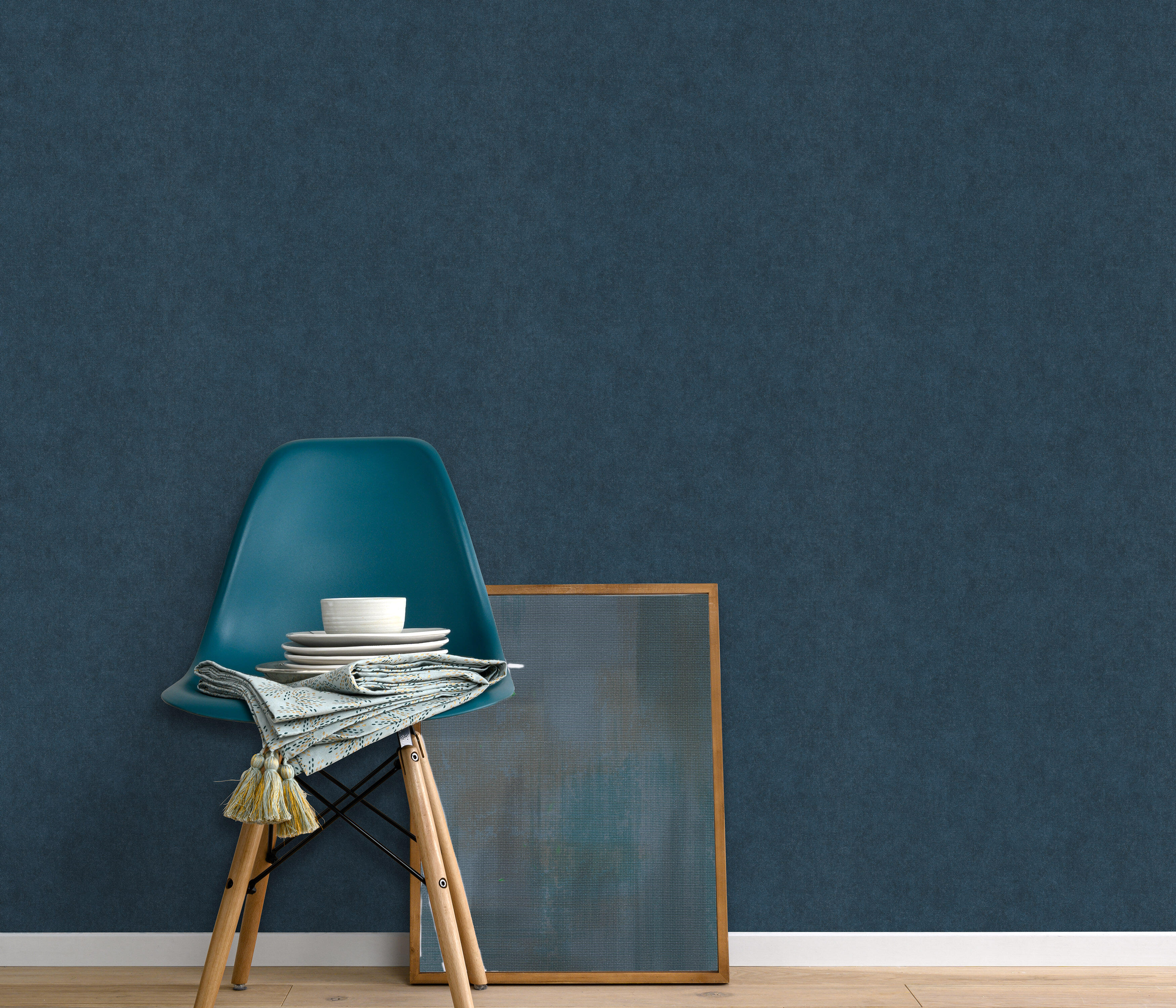 Papier peint intissé, Elysium, Dynamic flow, bleu | Leroy Merlin