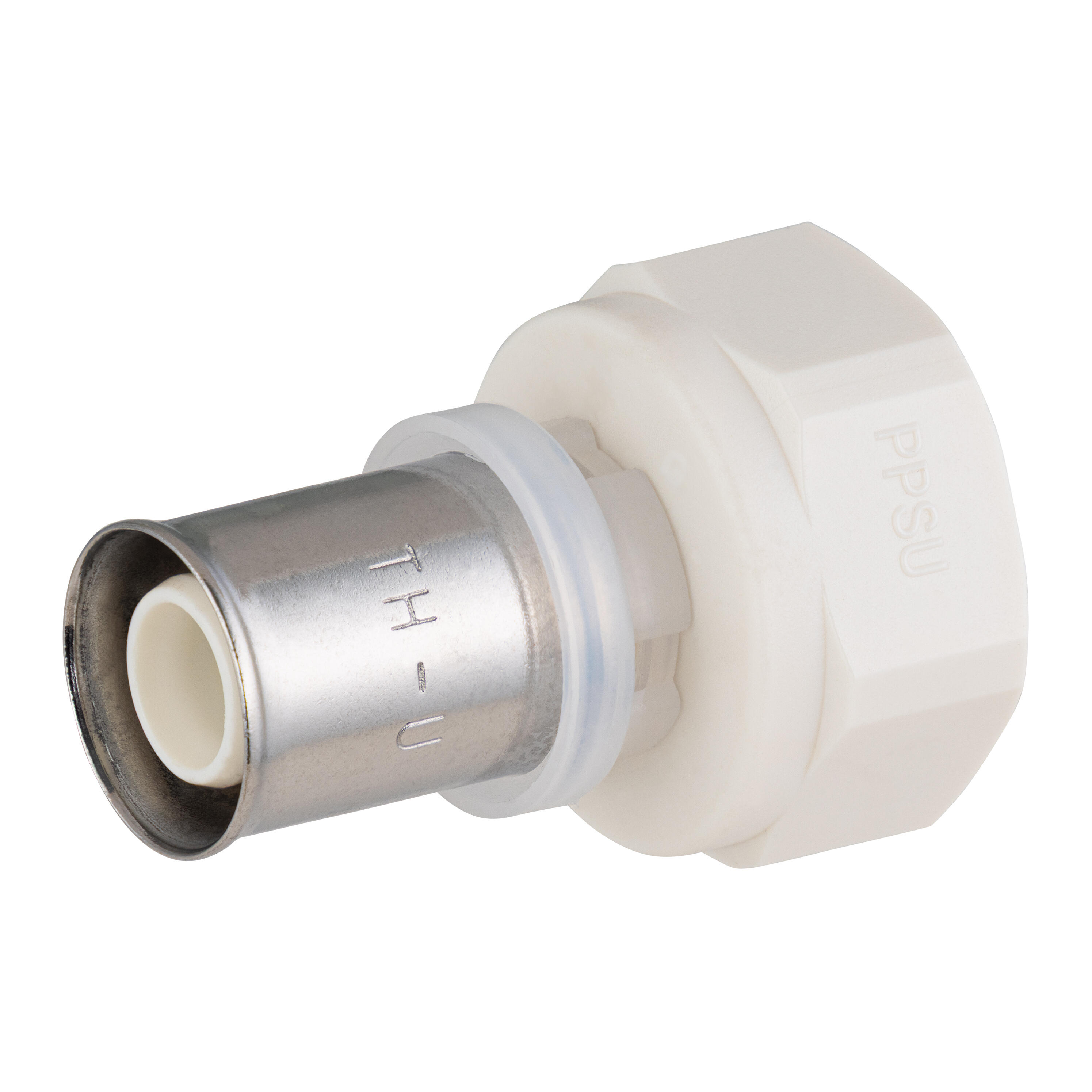 Raccord acier inoxydable pour tuyau multicouche à sertir F, 1/2" (15x21 ...