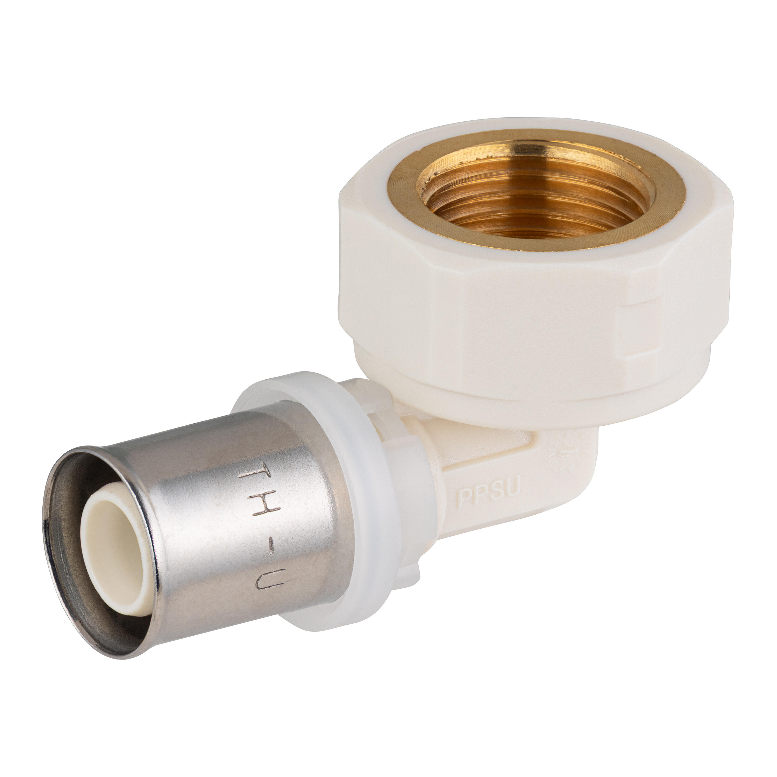 Raccord acier inoxydable pour tuyau multicouche à sertir F, 1/2" (15x21 ...