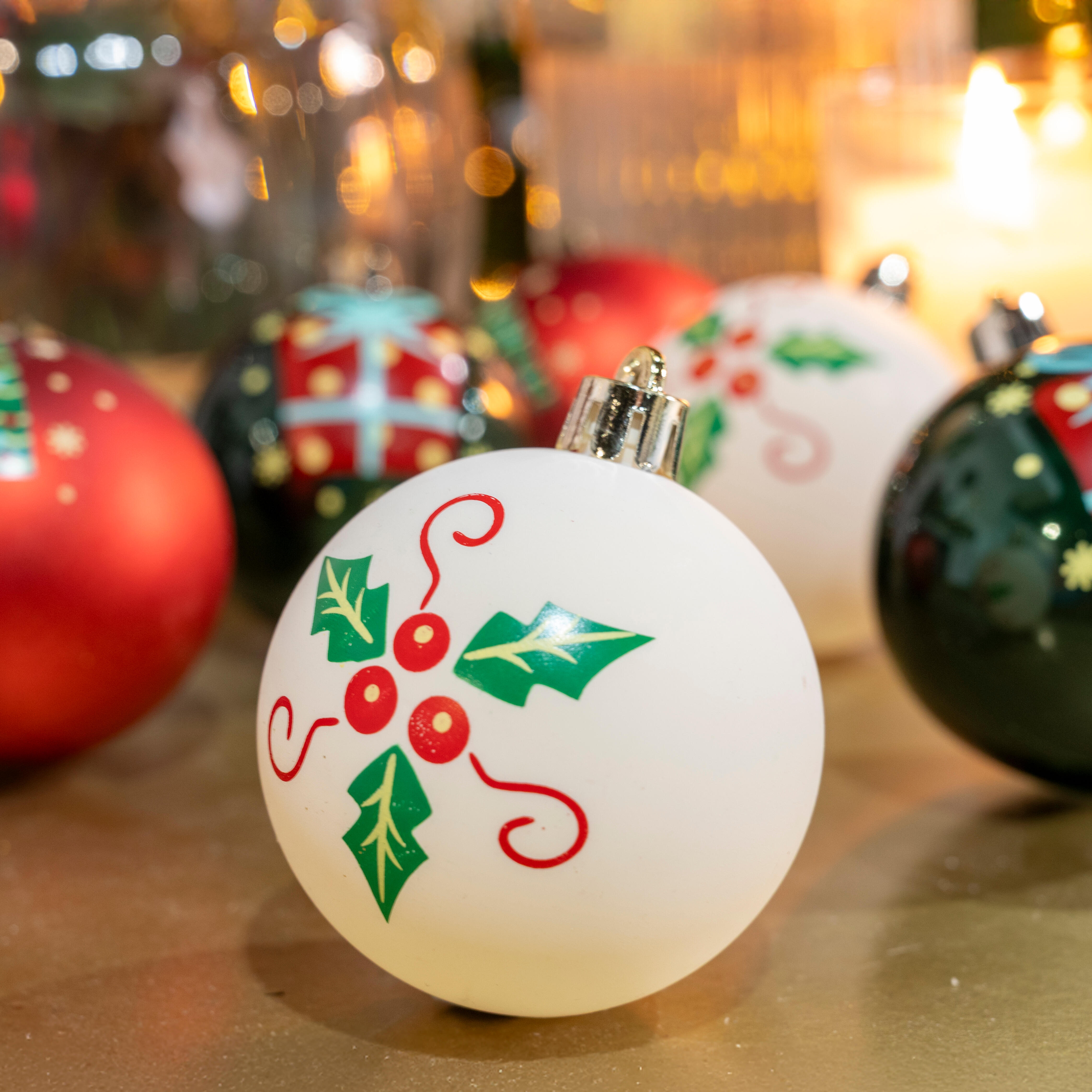 Juego de bolas navideñas Christmas 6 cm 12 unidades | Leroy Merlin
