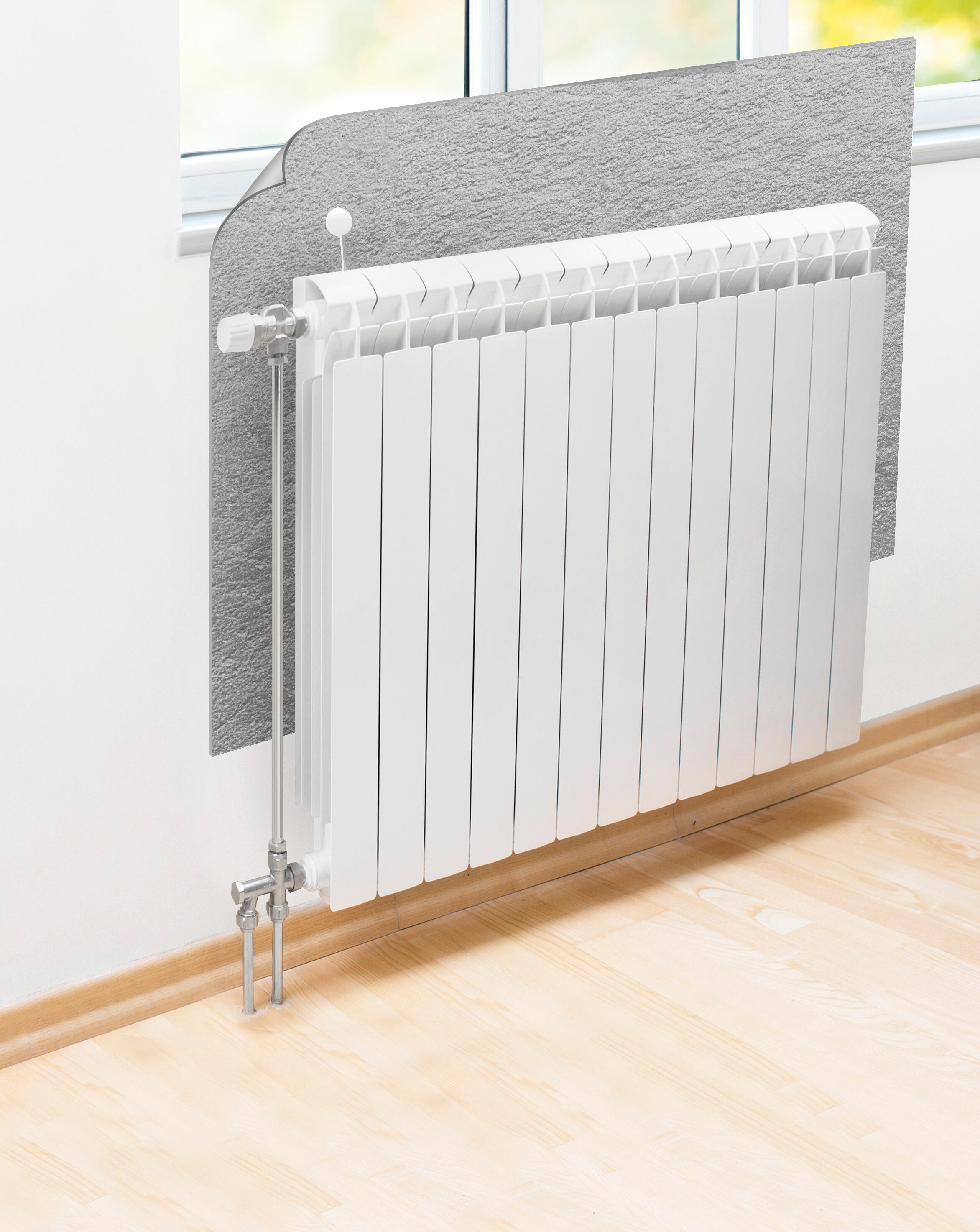 Feuille réflecteur de chaleur AXTON 70X100CM pour radiateur Ep.3 mm ...