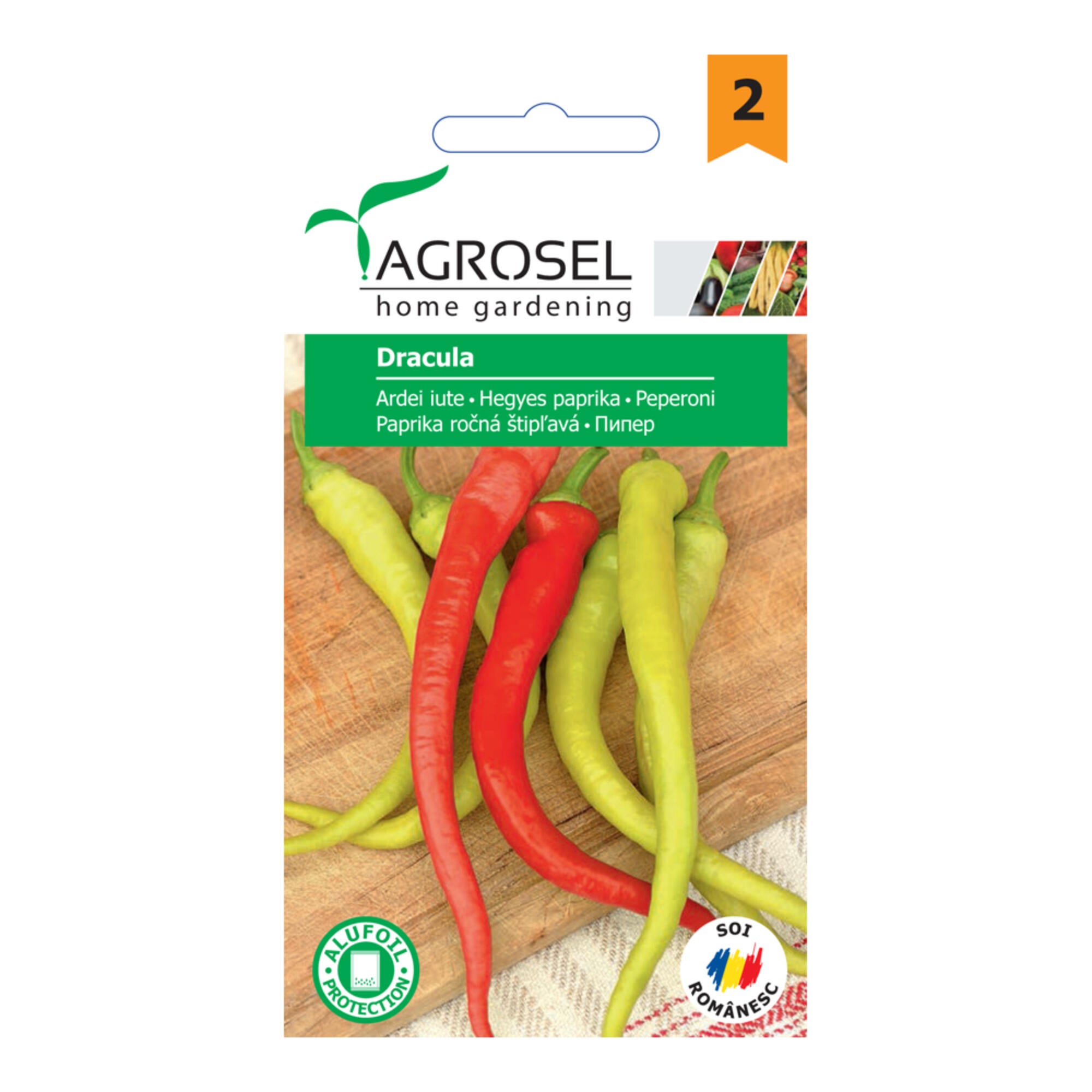 Seminte legume, ardei iute Dracula, Agrosel | Leroy Merlin