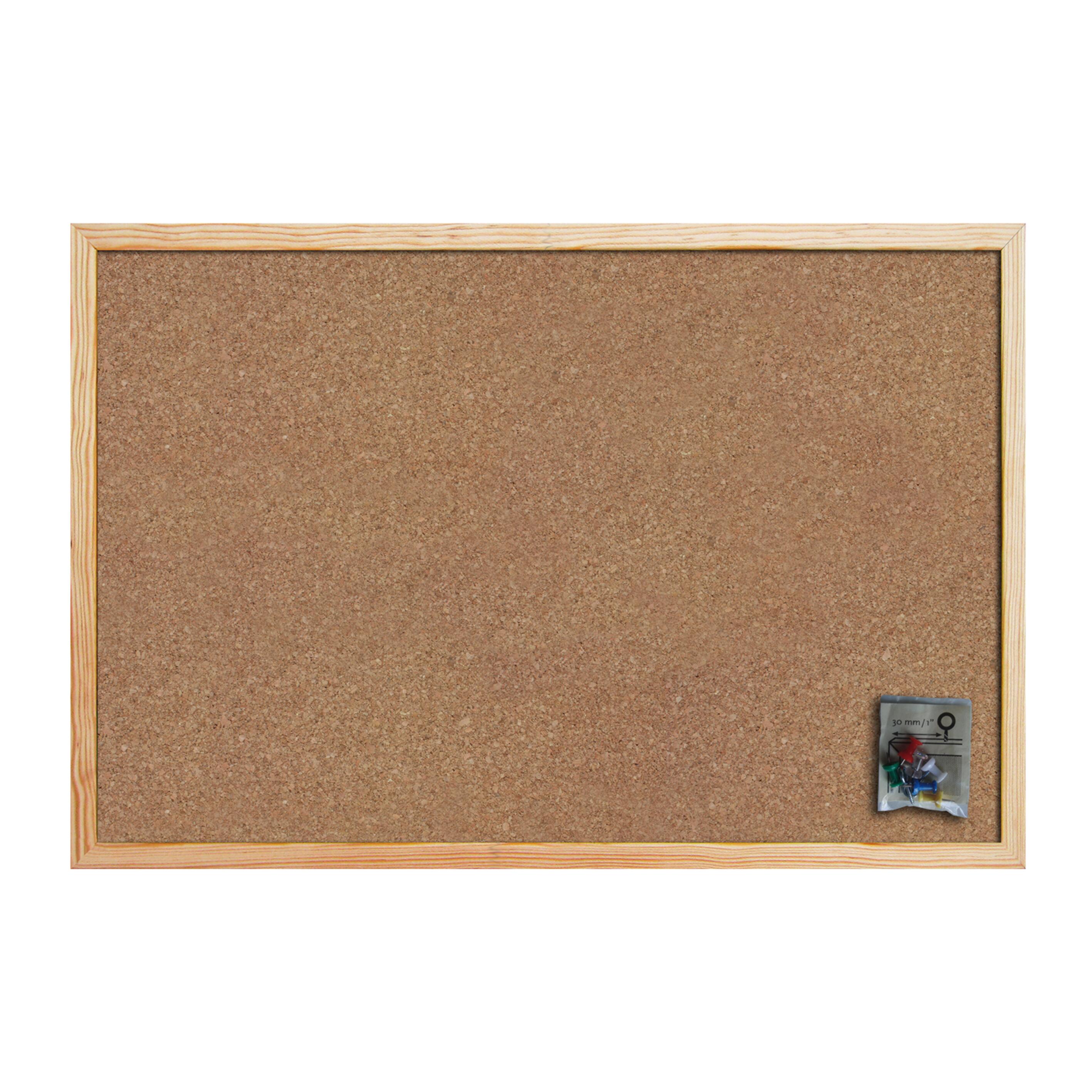 Bacheca in sughero Cornice beige 60x45 cm | Leroy Merlin