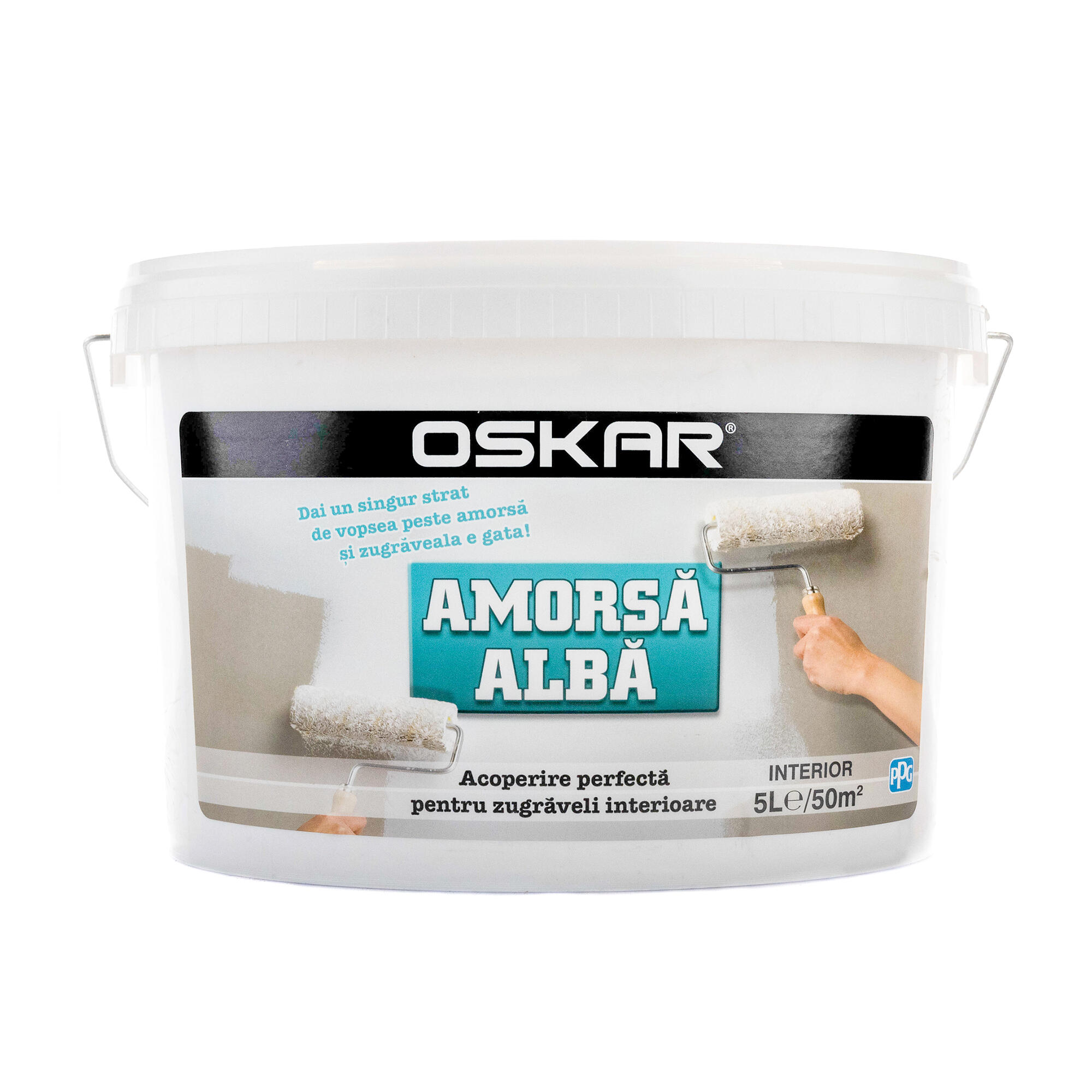 Amorsa Oskar pentru perete, interior, alb, 5 L | Leroy Merlin