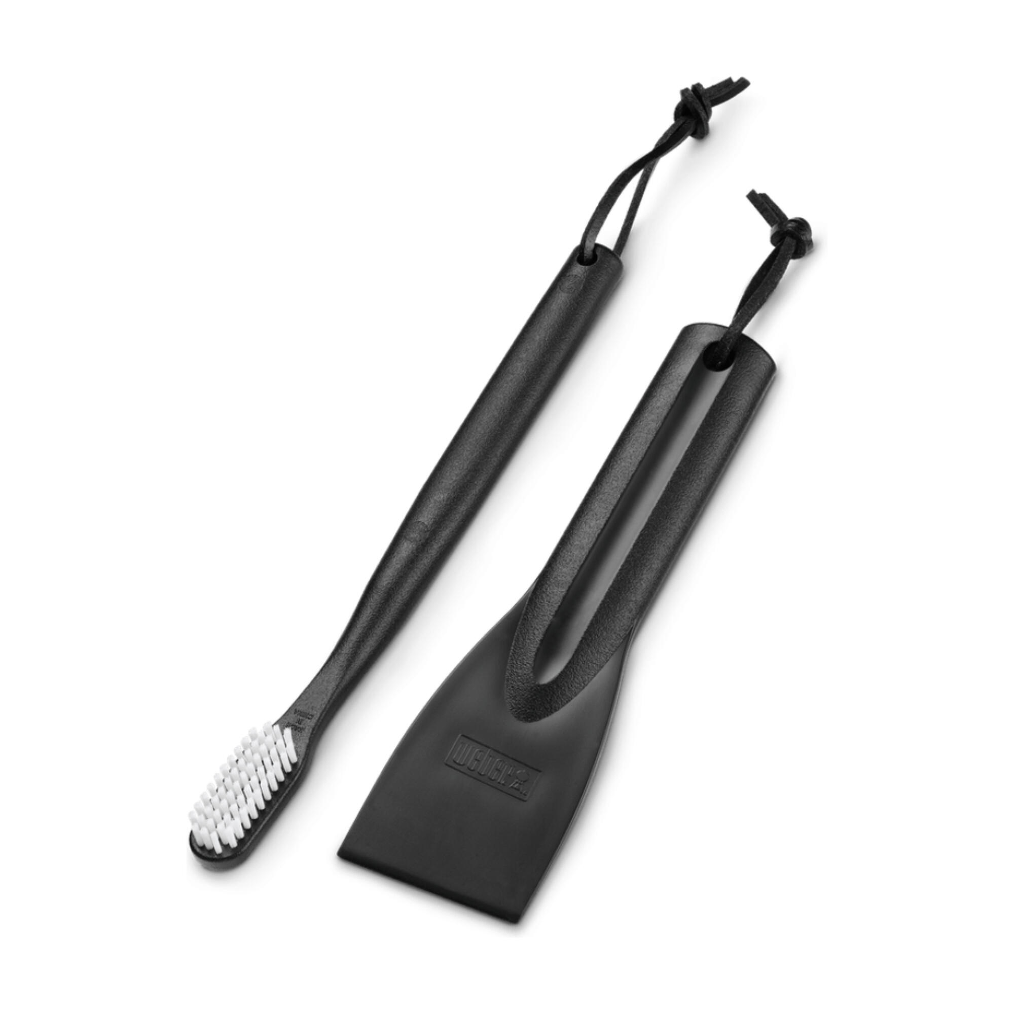Set curatare gratar Weber, plastic, perie si racleta | Leroy Merlin