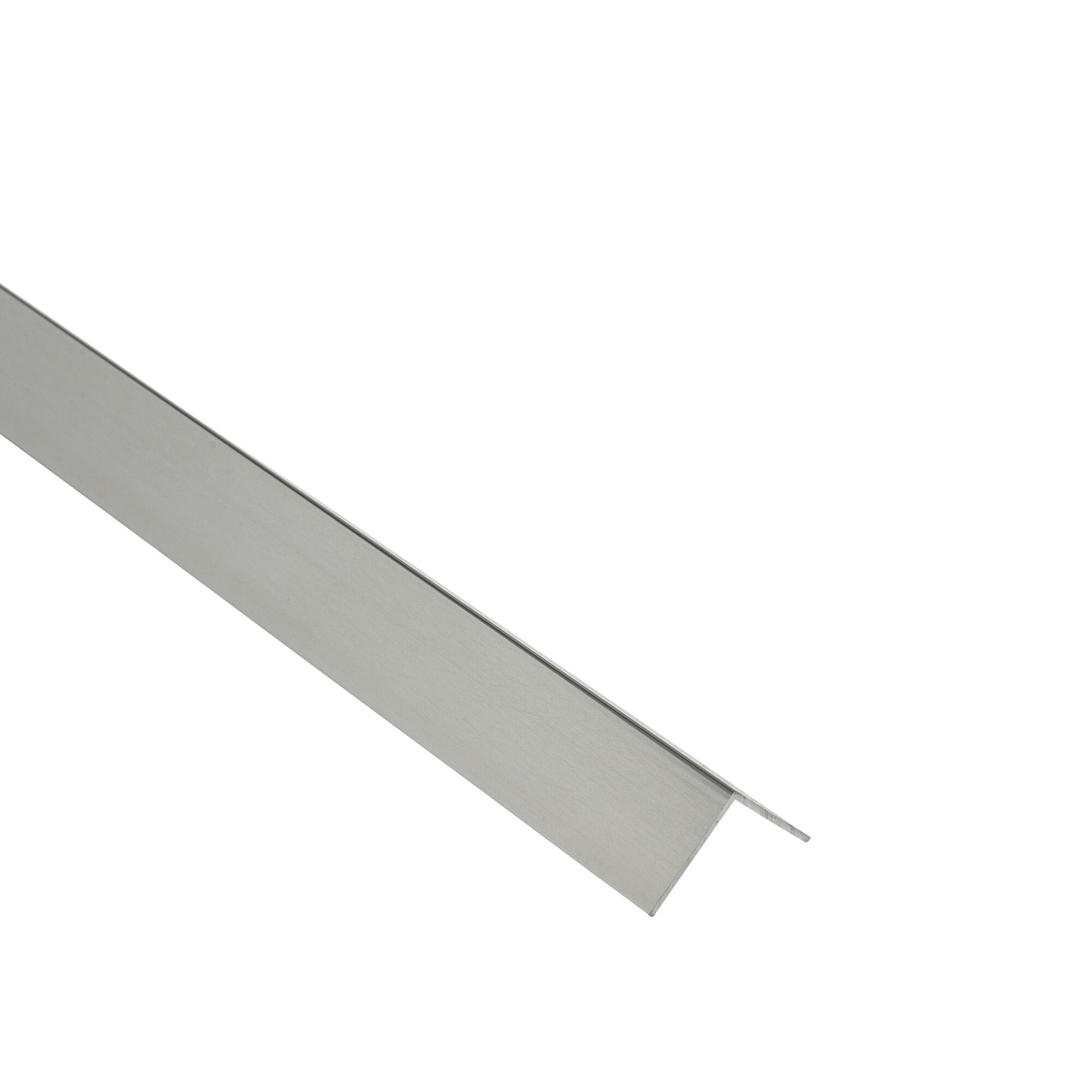 Cornier aluminiu periat anodizat, 20 X 20 X 1 mm, L = 1 m, nichel ...
