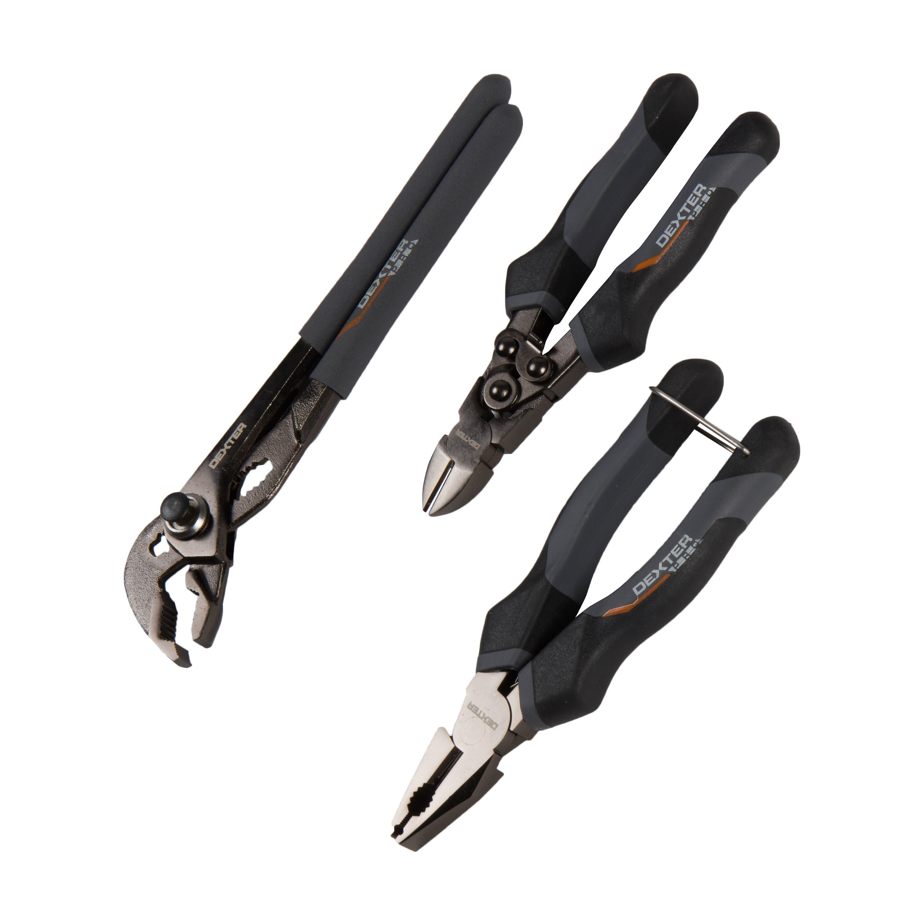 Set di pinze DEXTER PRO in acciaio 3 pezzi | Leroy Merlin