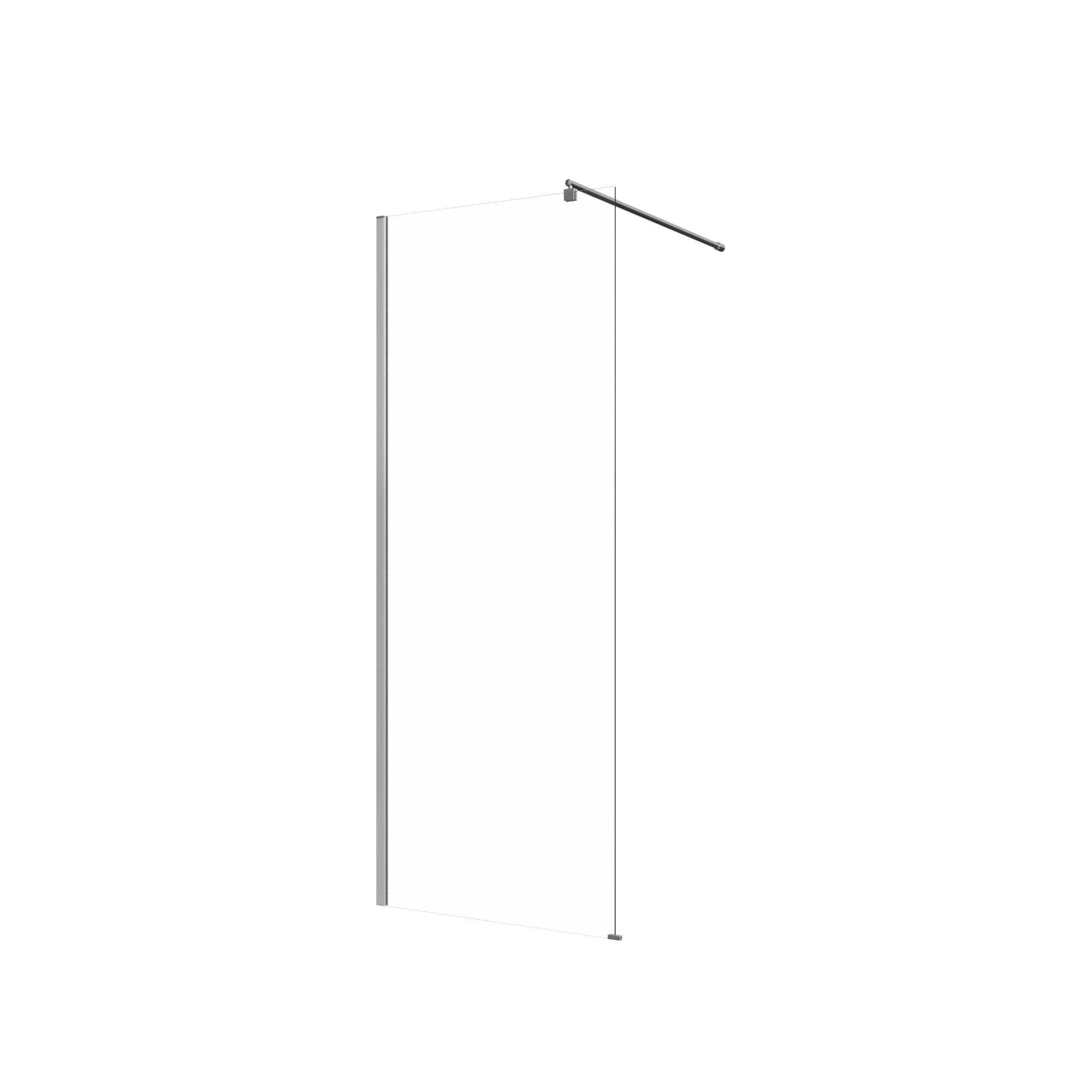 Perete dus walk-in Sensea Easy, 6 mm, 80 x 195 cm, profil crom | Leroy ...