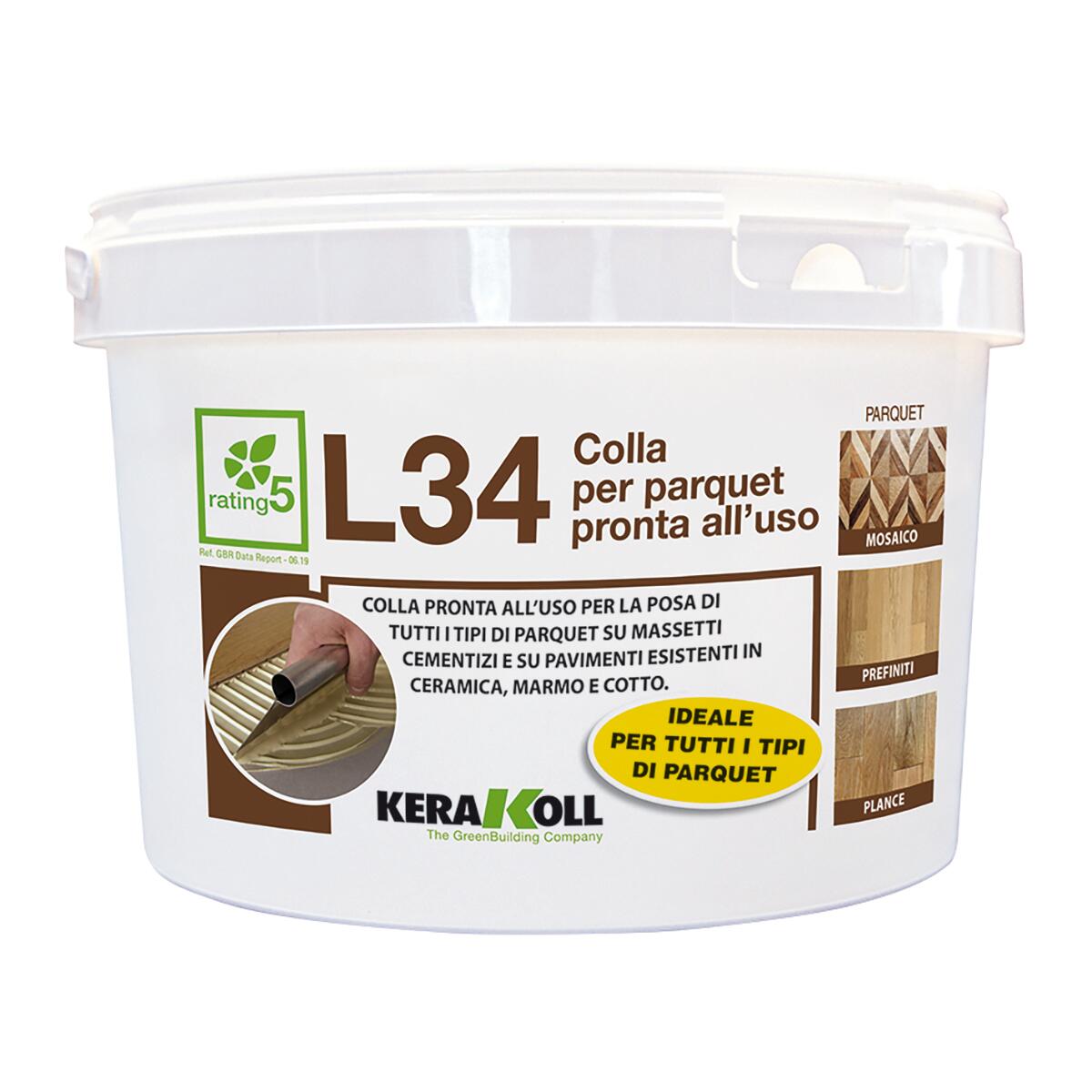 Colla L34 per parquet pronta all'uso 6000 gr | Leroy Merlin