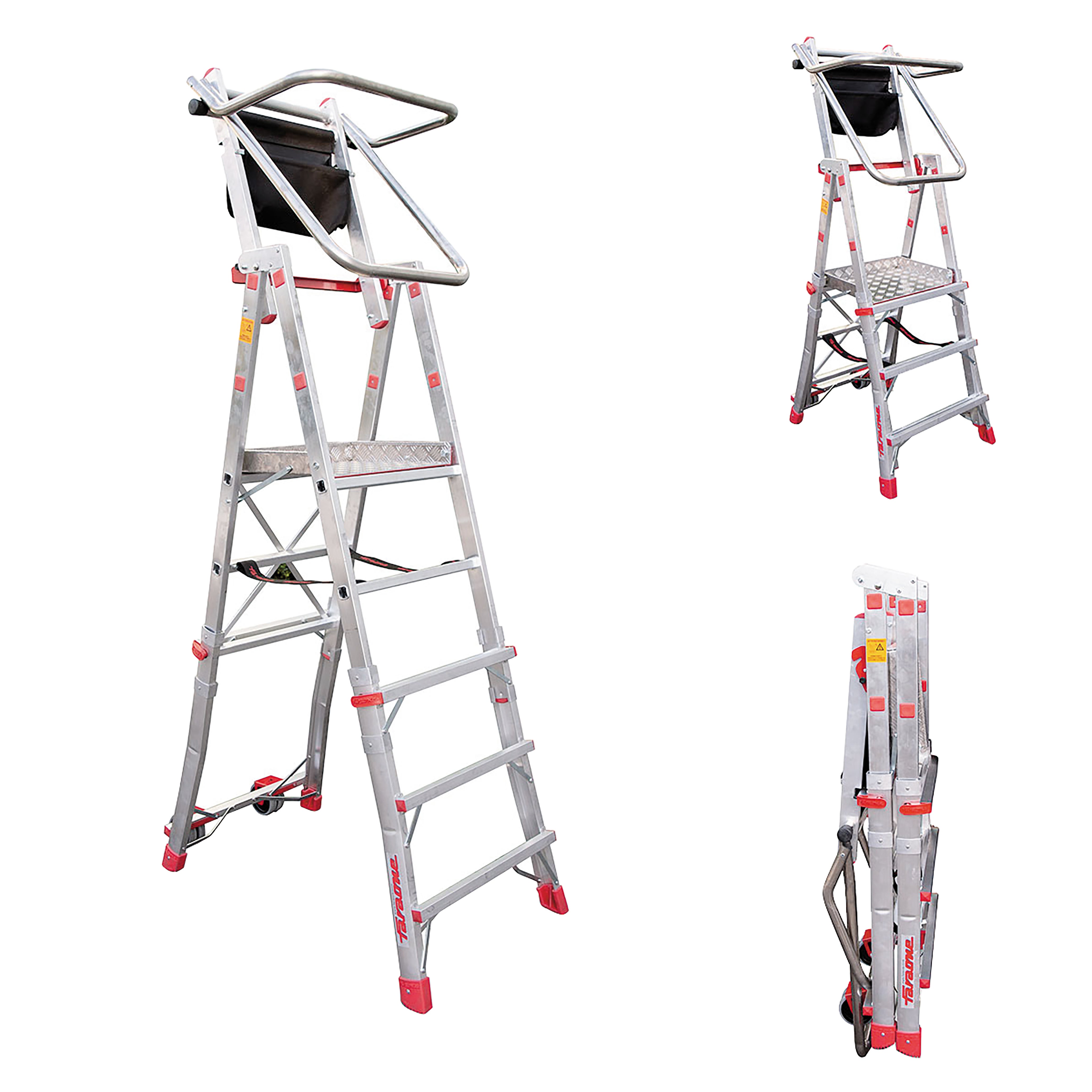 Scala telescopica FARAONE Pls in alluminio 3 + 4 + 5 gradini portata ...