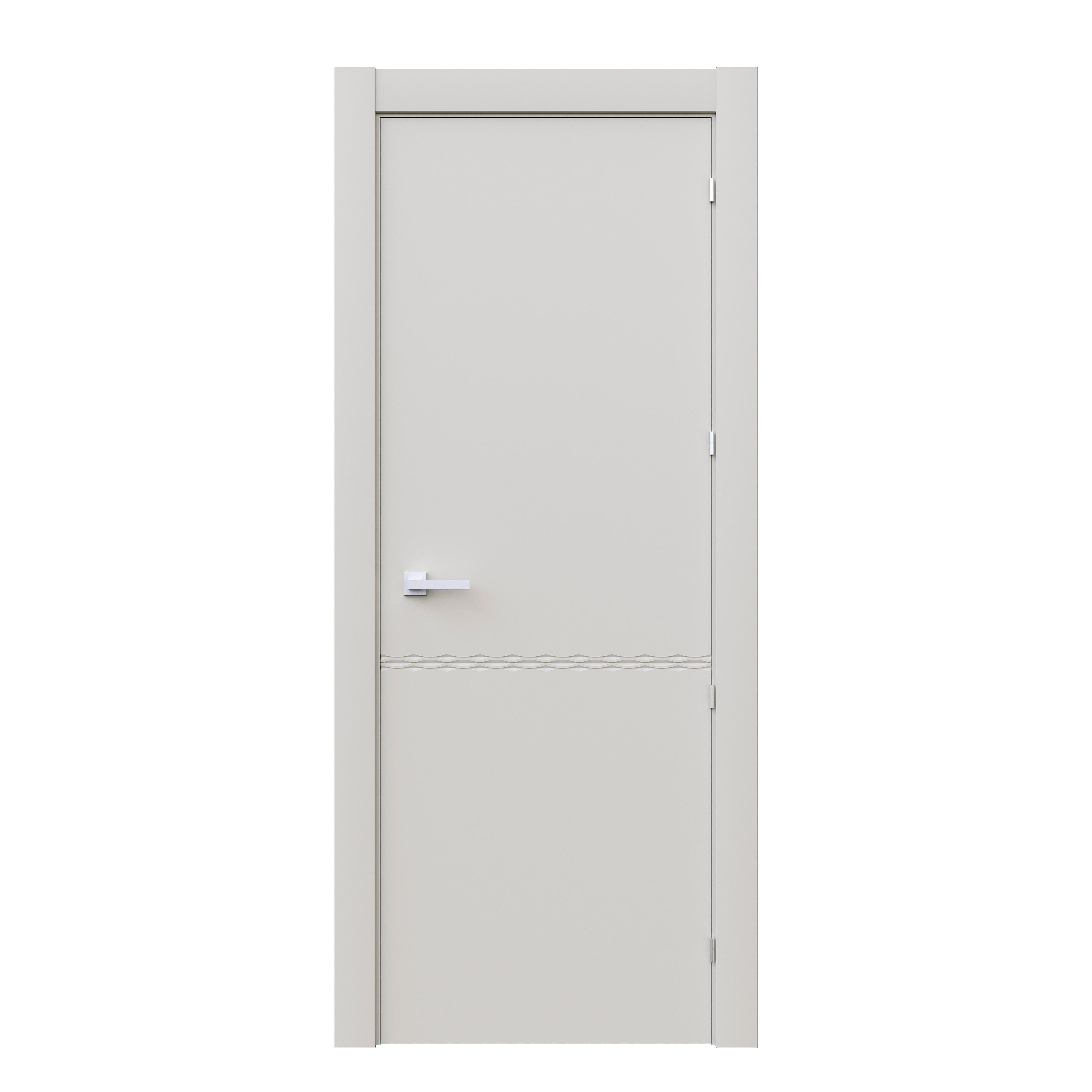 Puerta de interior abatible ciega maciza lacada Tinte Castalla Carle ...