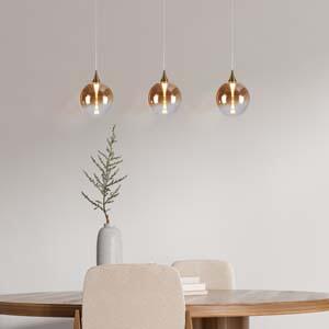 Suspension Alchemy verre, ambre, l.150 cm, LED | Leroy Merlin