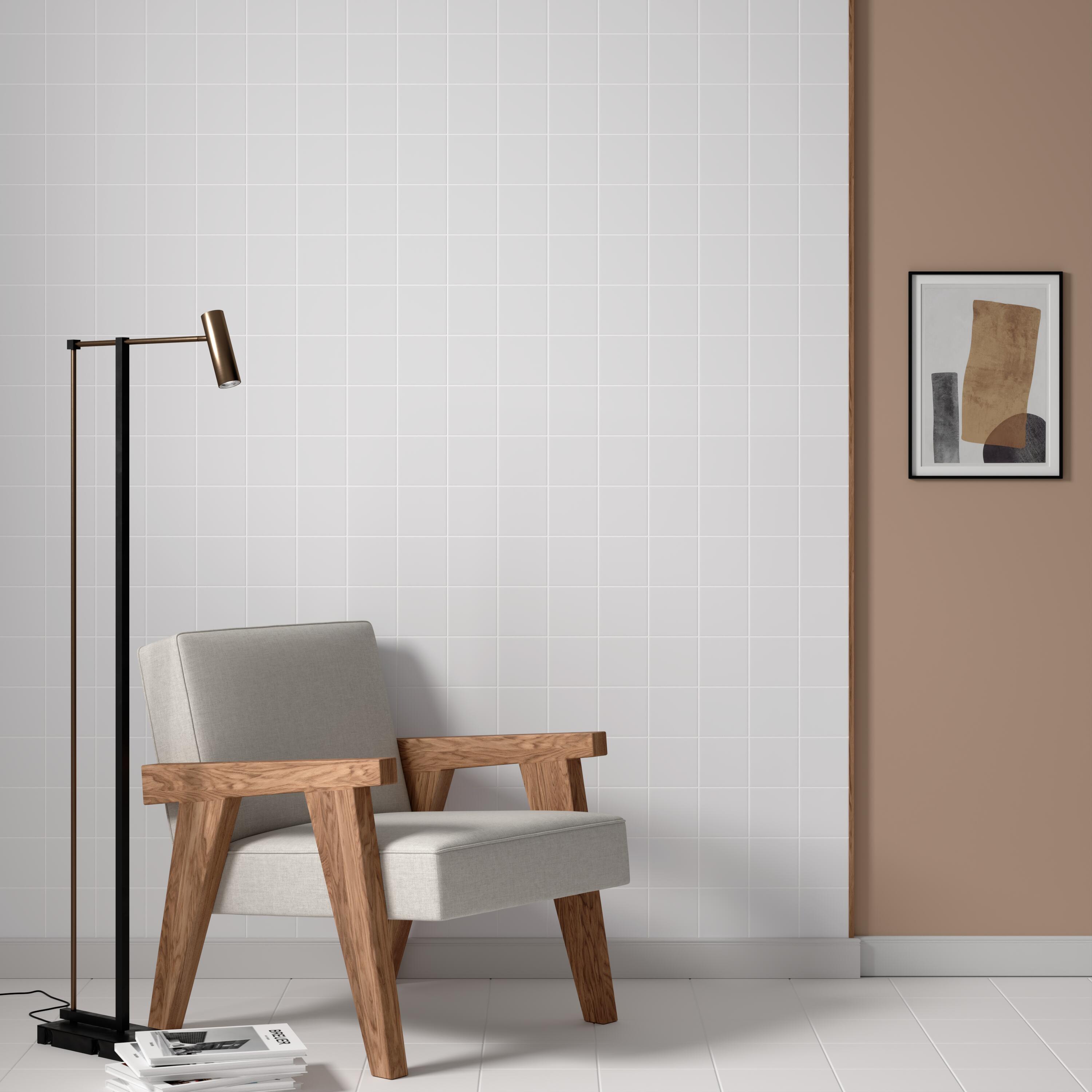 Carrelage mur intérieur Banaba Mat blanc l.10 x L.10 cm | Leroy Merlin