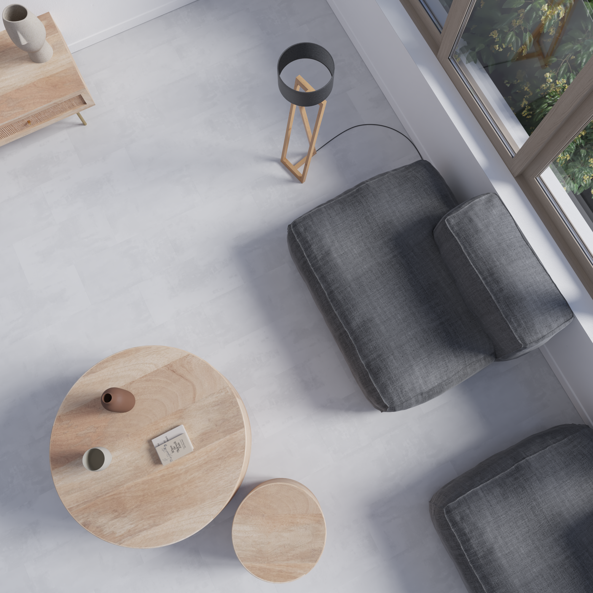 Dalle PVC clipsable medio ARTENS Louna béton | Leroy Merlin