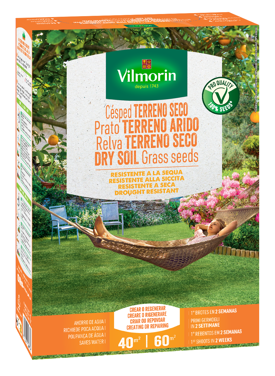 Semilla de césped VILMORIN 1kg para terrenos de menos de 100 m² | Leroy ...