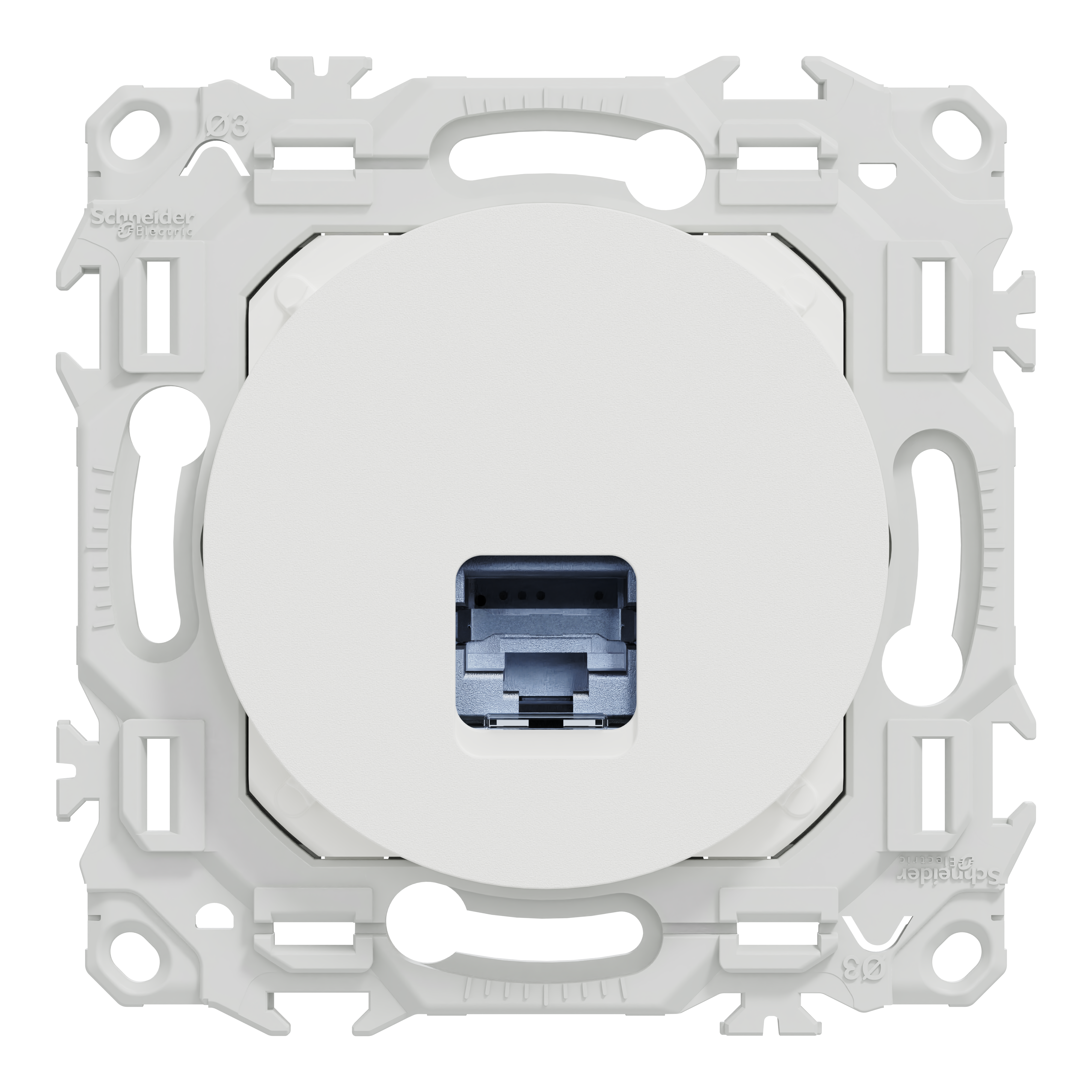Prise RJ45 Odace, SCHNEIDER ELECTRIC, blanc | Leroy Merlin