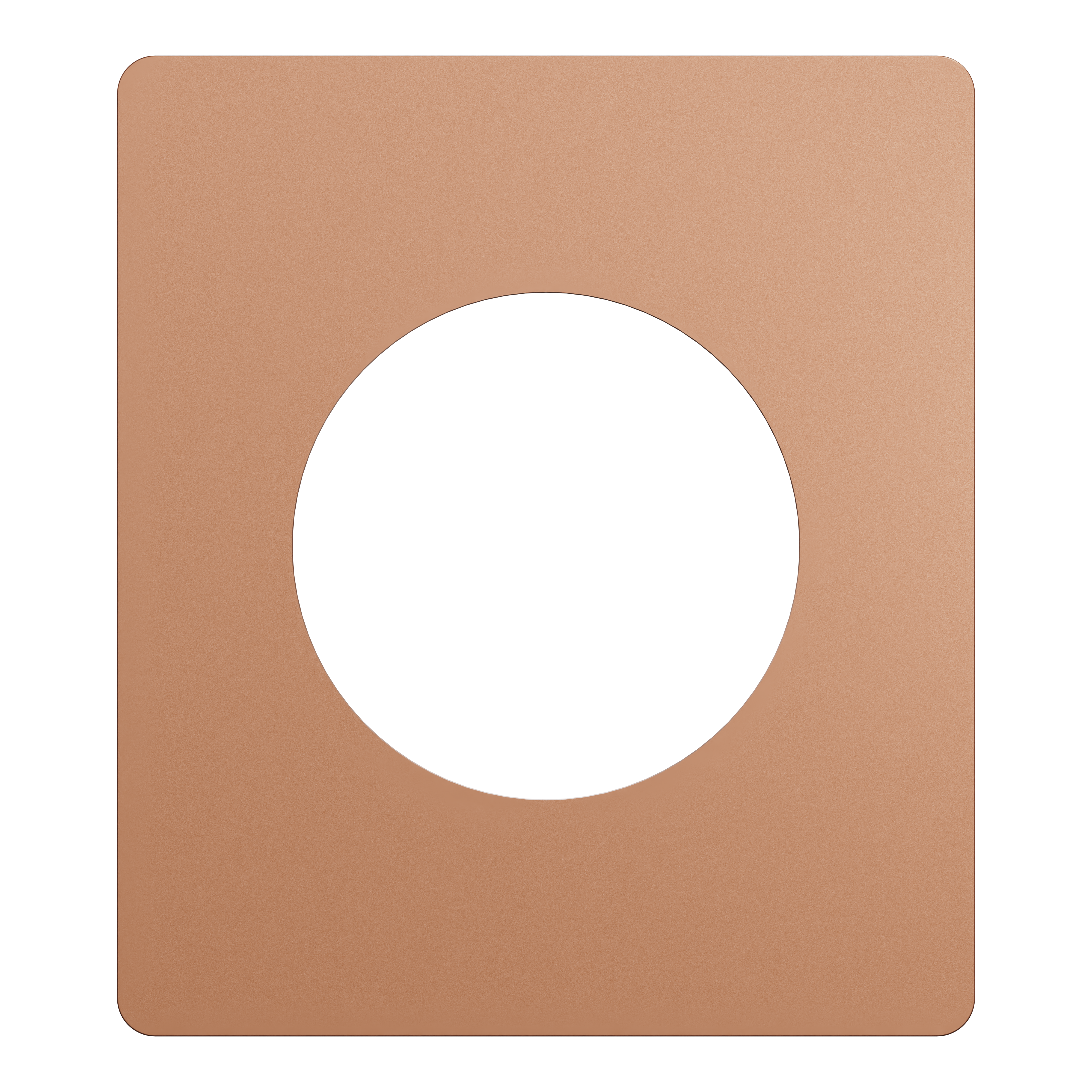 Plaque simple Odace Architecte, SCHNEIDER ELECTRIC, effet cuivre ...