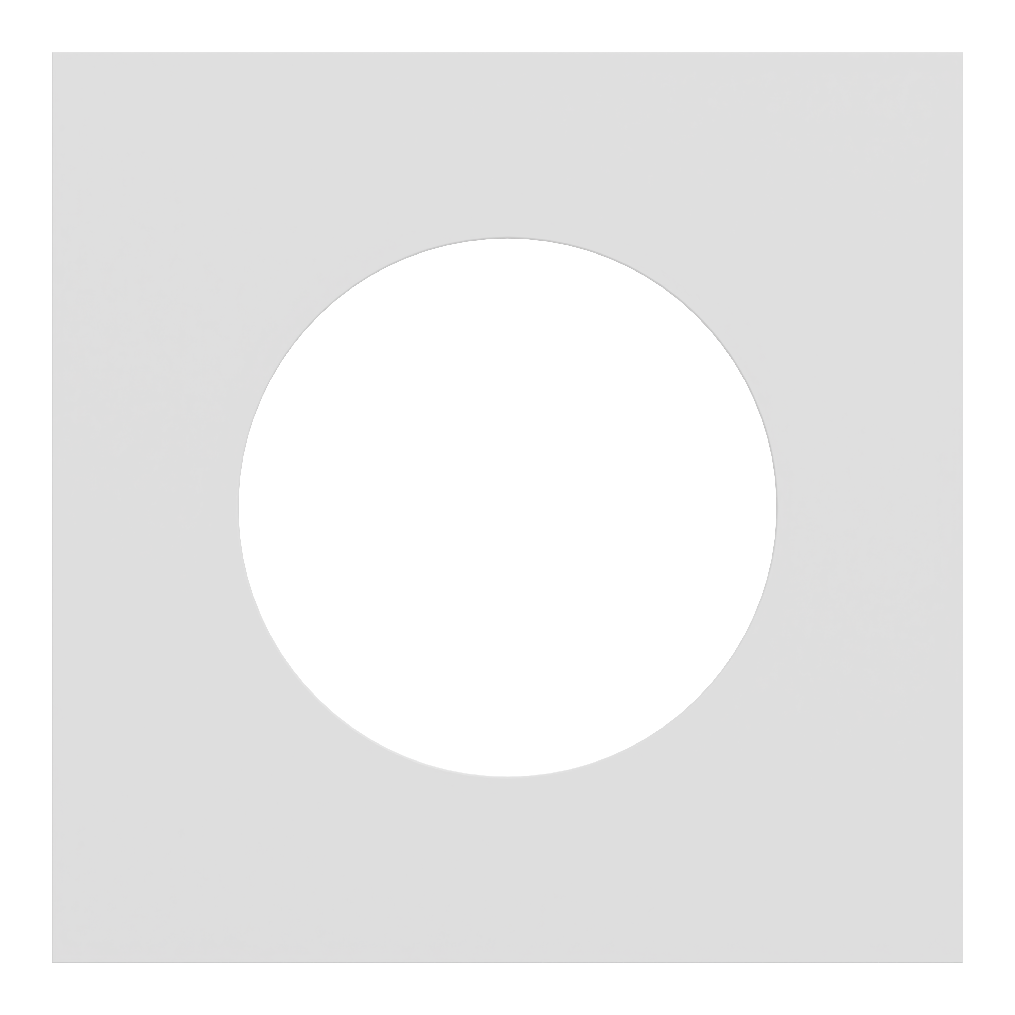 Plaque simple Odace, SCHNEIDER ELECTRIC, céramique blanc support blanc ...