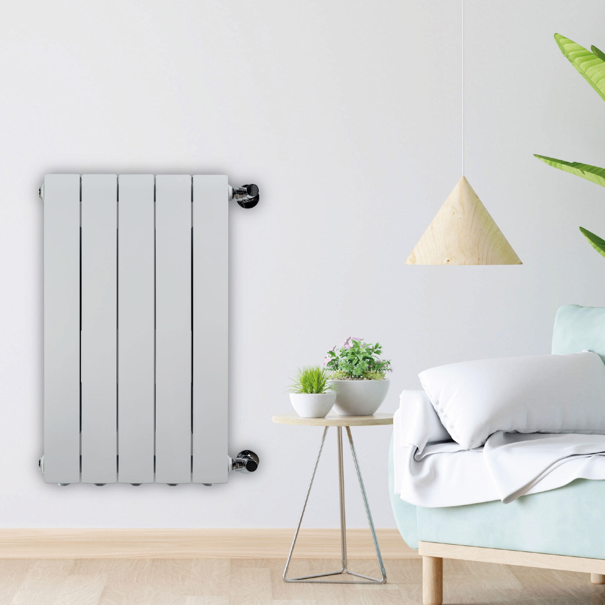 Radiador agua caliente OPEN blanco 57.8 cm 3 elementos 4 m² | Leroy Merlin