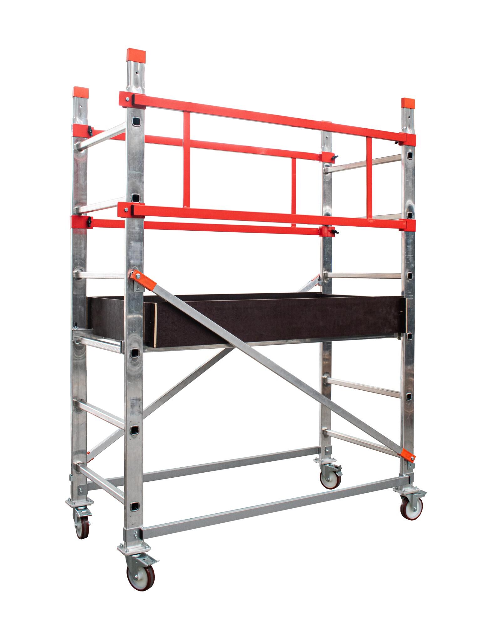 Base de andamio profesional TA-FL Altura máxima de trabajo: 300cm ...