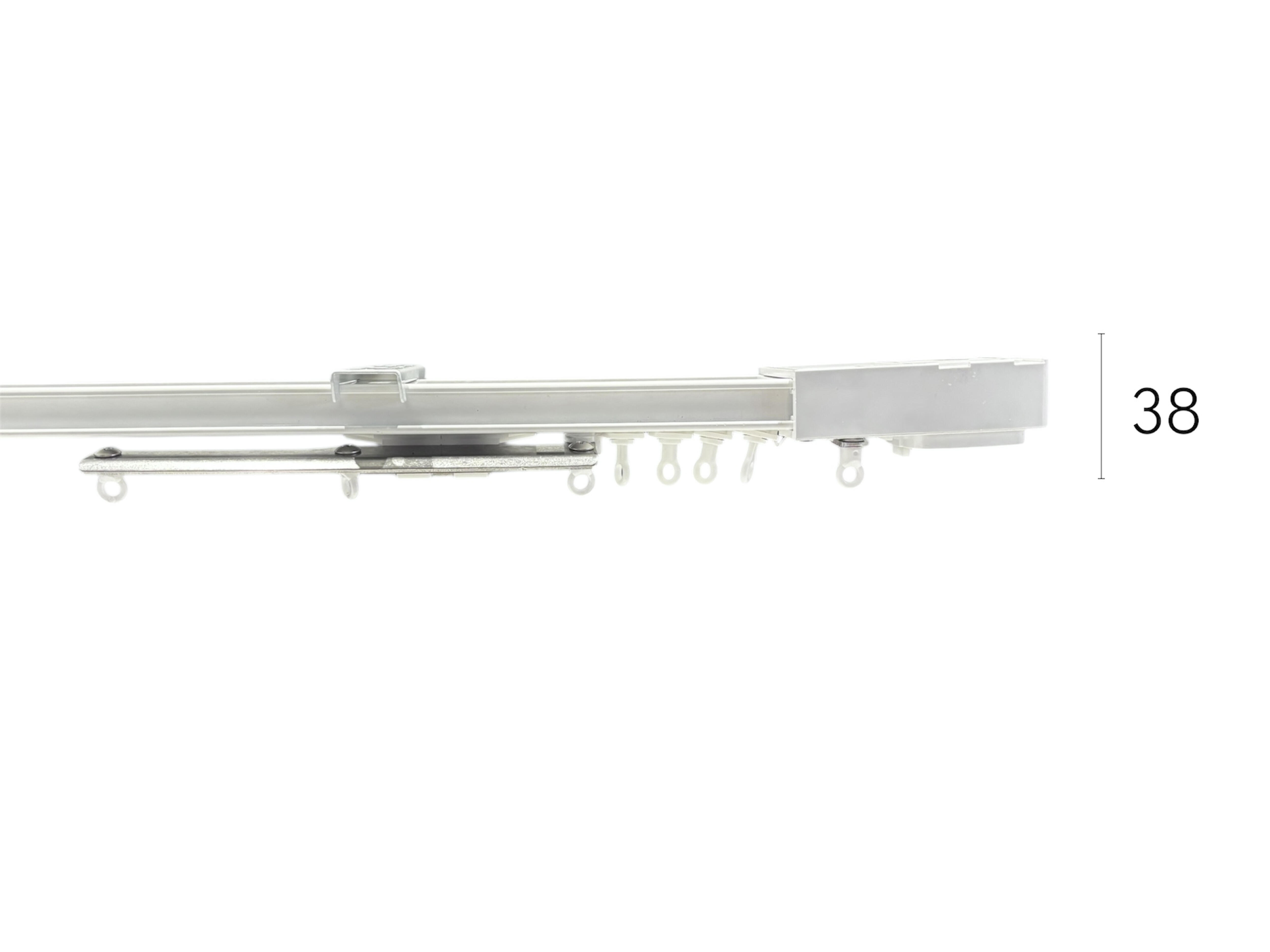 Riel motorizado para cortina bs bat onda perfecta 8 500 cm /dos blanco ...