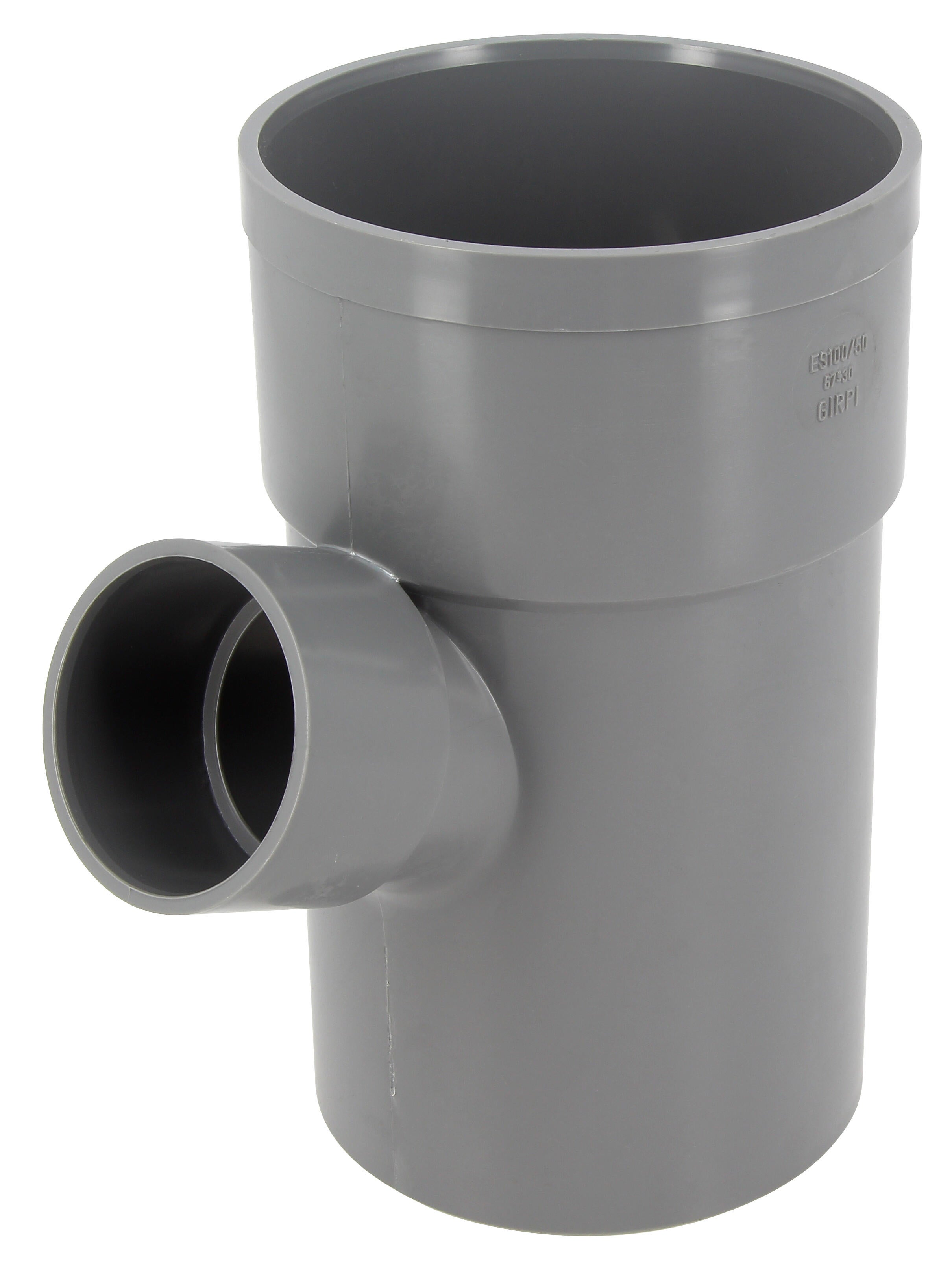 Embranchement simple mâle / femelle 67° pvc Diam.100 mm GIRPI | Leroy ...