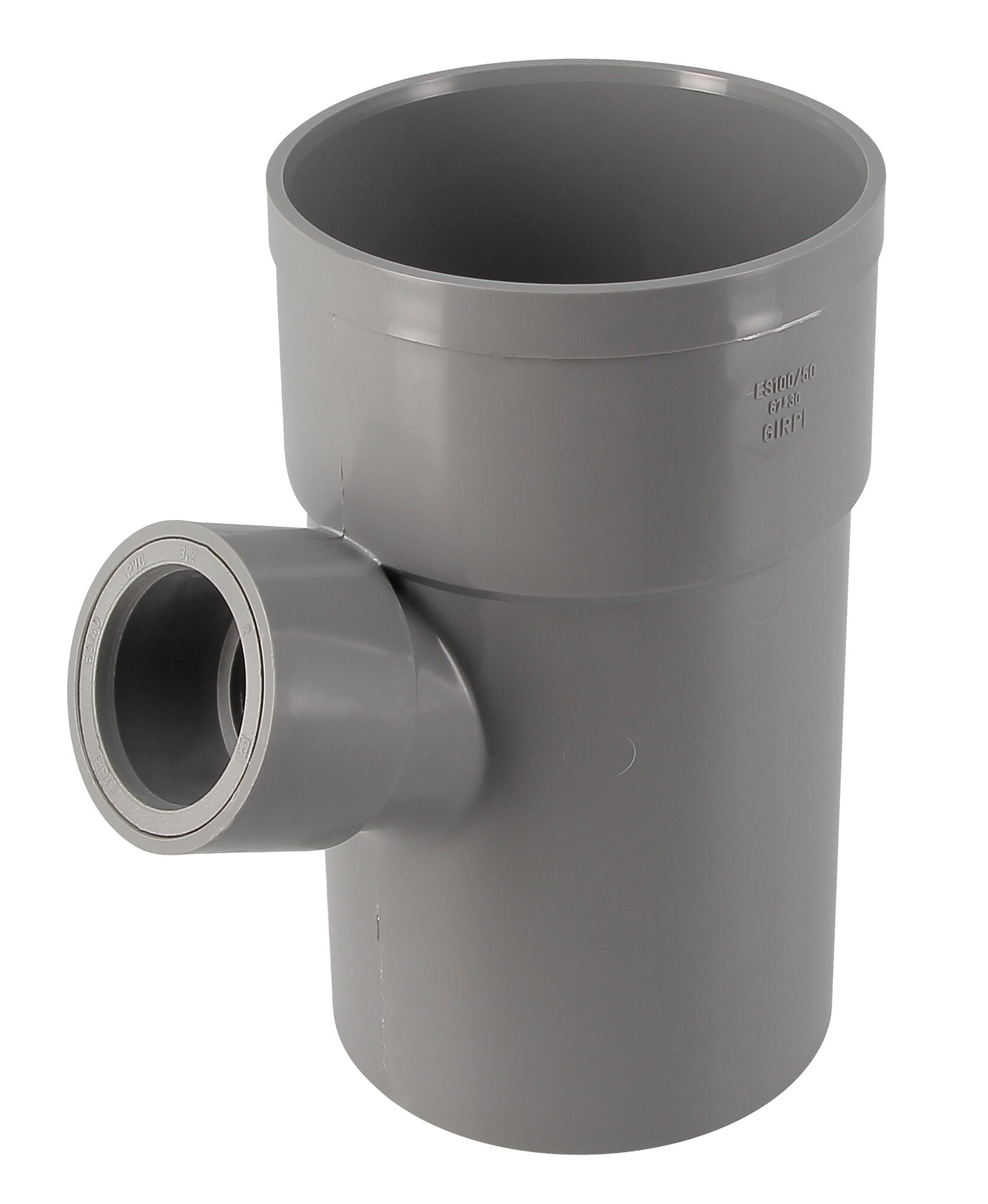 Embranchement simple mâle / femelle 67° pvc Diam.100 mm GIRPI | Leroy ...