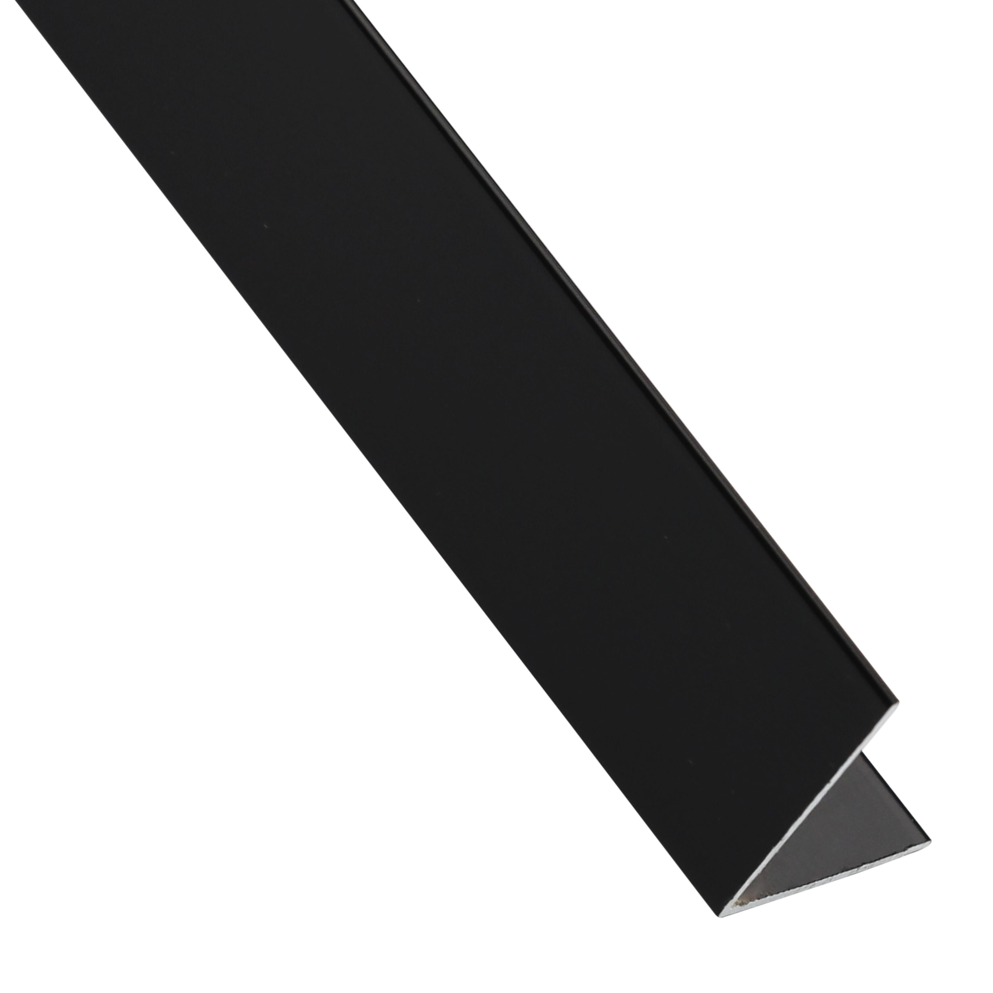 Cornière égale aluminium brossé noir lisse, L.1000 mm | Leroy Merlin