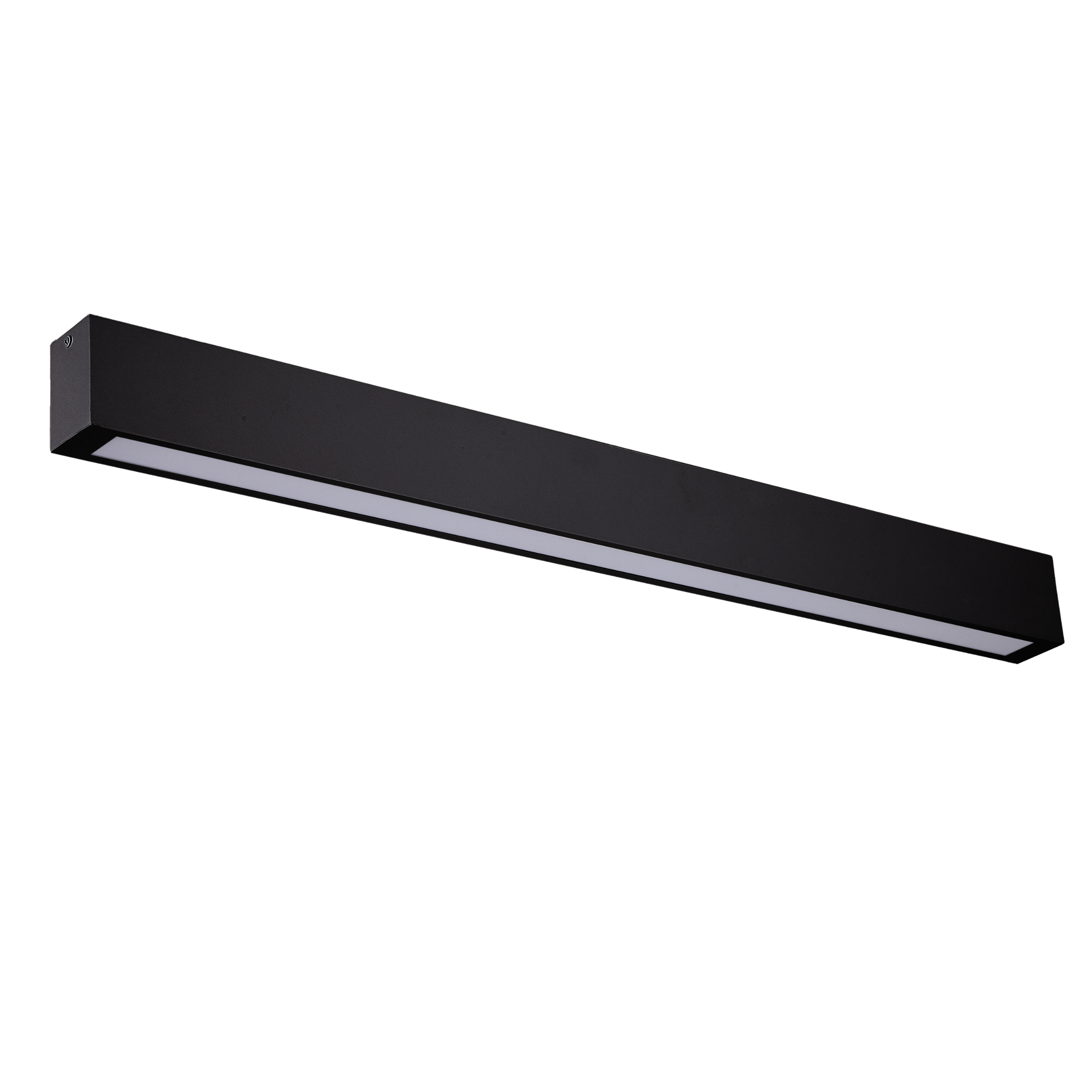 Plafón LED rectangular negro 1100 lm color luz regulable 120 cm de ...