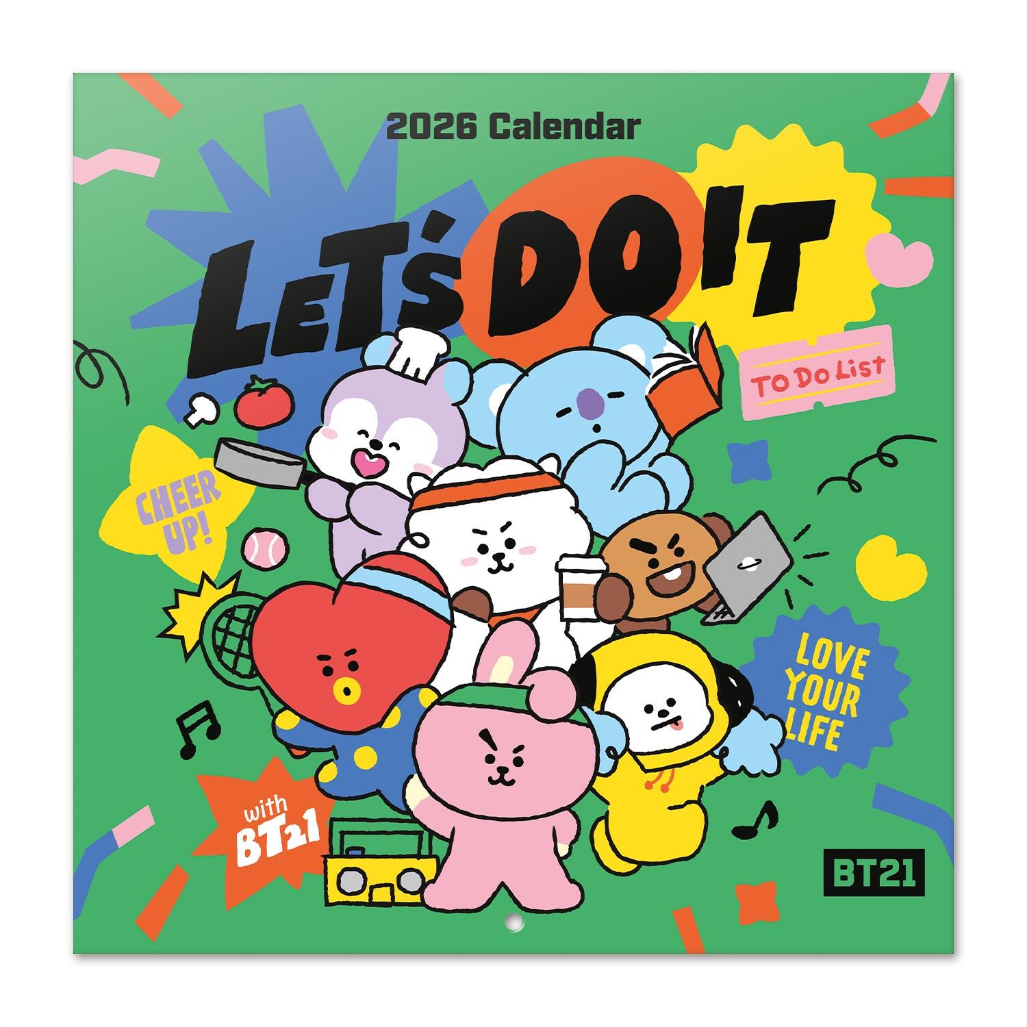 Calendario 2026 BT21 de 30x30 cm | Leroy Merlin