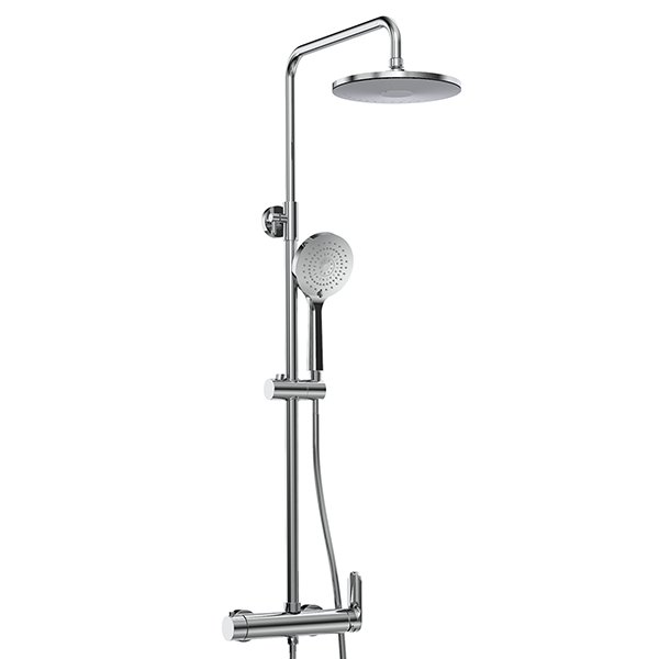 Columna de ducha monomando Flow pro de color cromo | Leroy Merlin