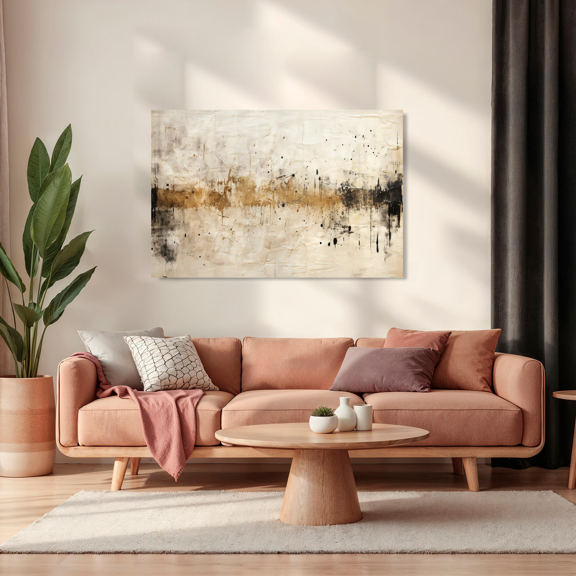 Cuadro decorativo 1229 Abstracto Linea de 80x120 cm | Leroy Merlin