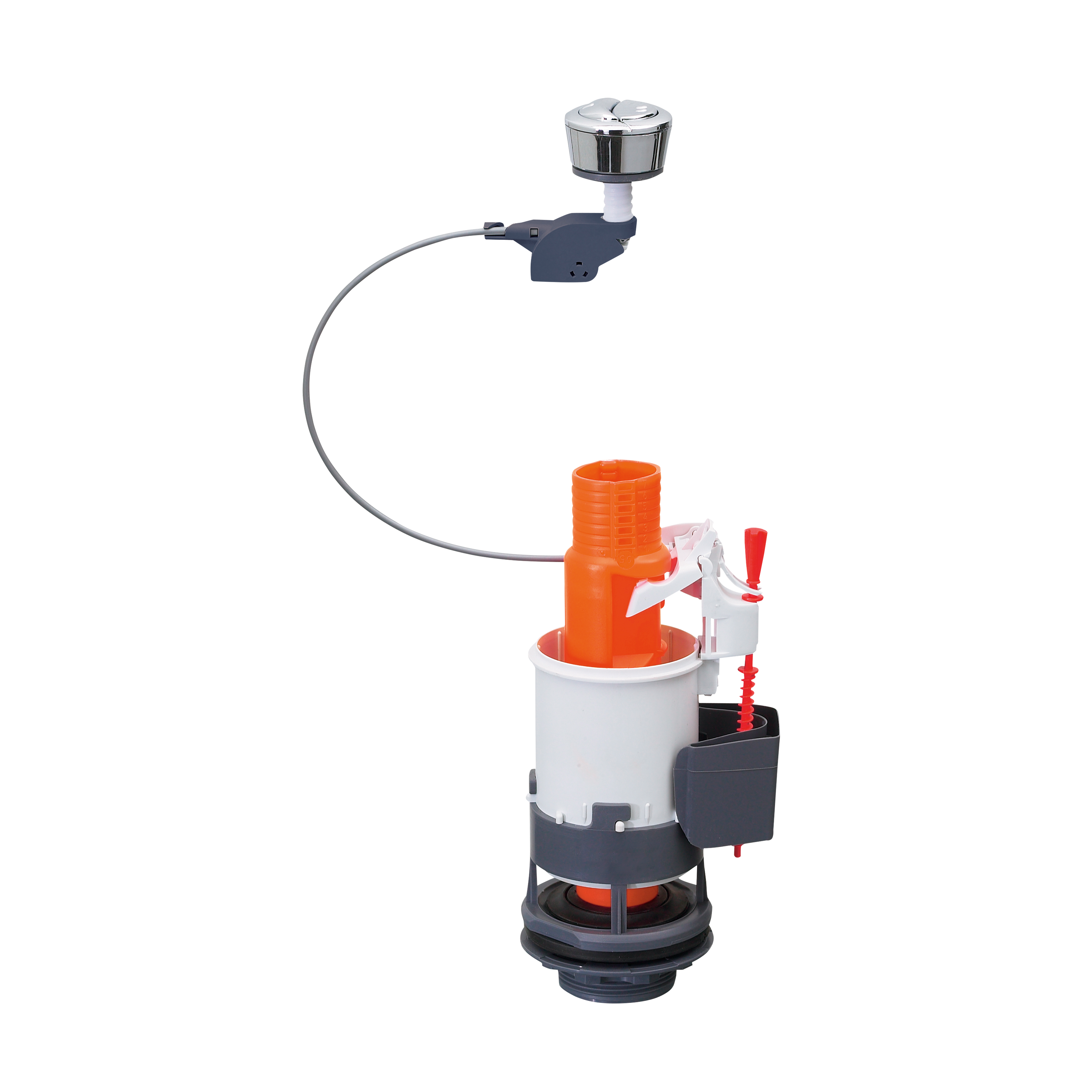 Meccanismo di scarico per cassetta wc EQUATION grigio / argento | Leroy ...