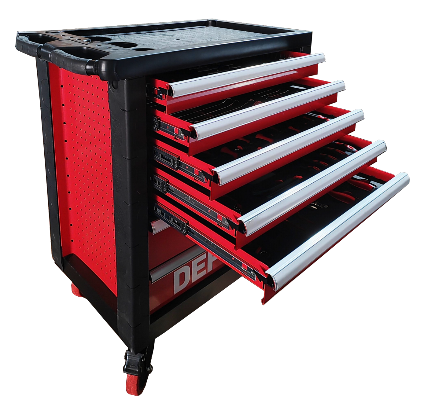 Servante d'atelier 7 tiroirs avec 71 outils, serv071, DOMAC | Leroy Merlin