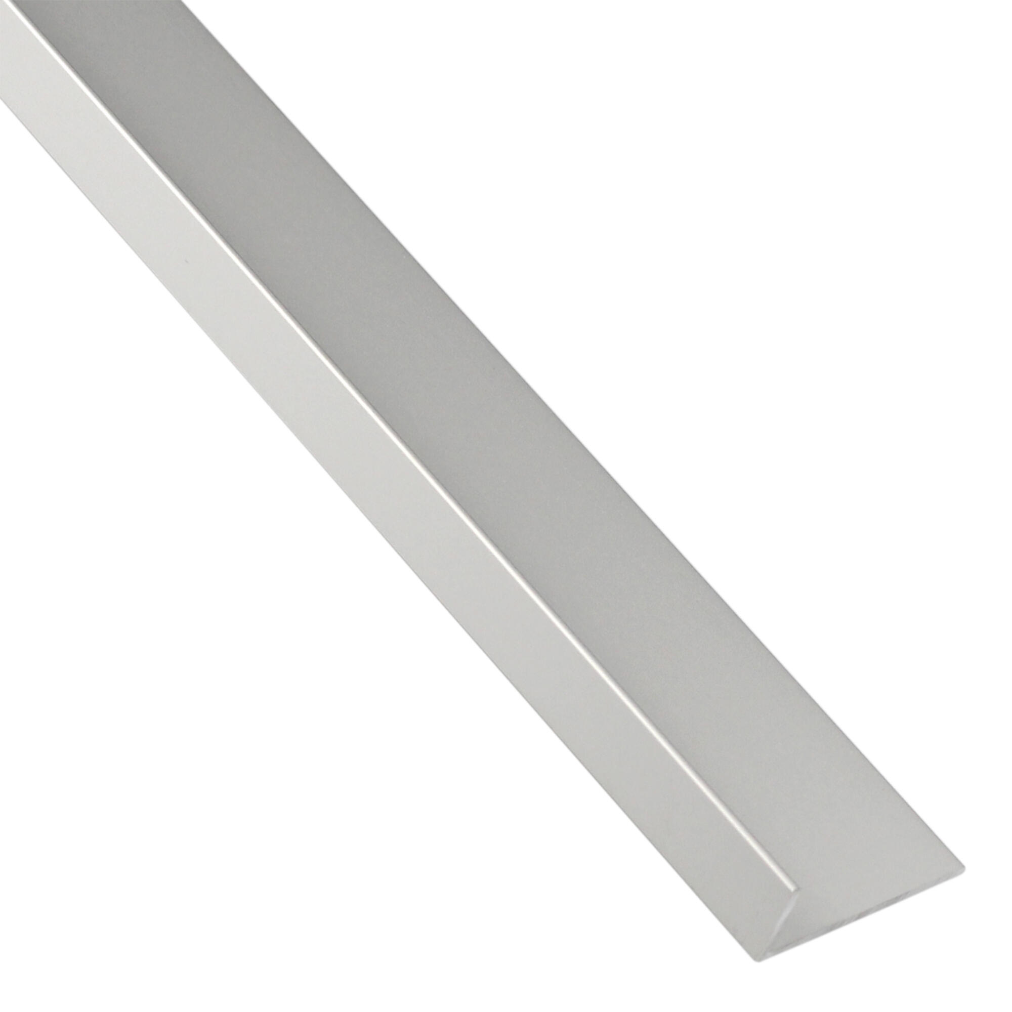 Cornière inégale aluminium anodisé argent lisse, L.1000 mm | Leroy Merlin